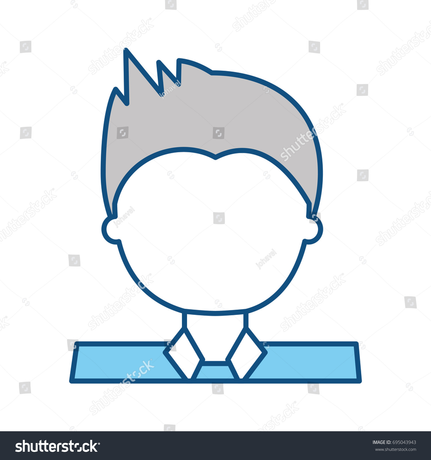 Man Cartoon Profile Stock Vector (Royalty Free) 695043943 | Shutterstock