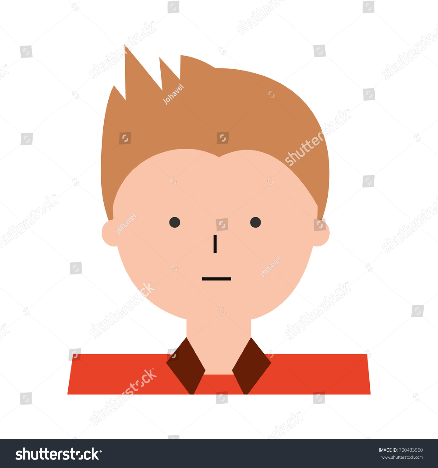 Man Cartoon Profile Stock Vector (Royalty Free) 700433950 | Shutterstock
