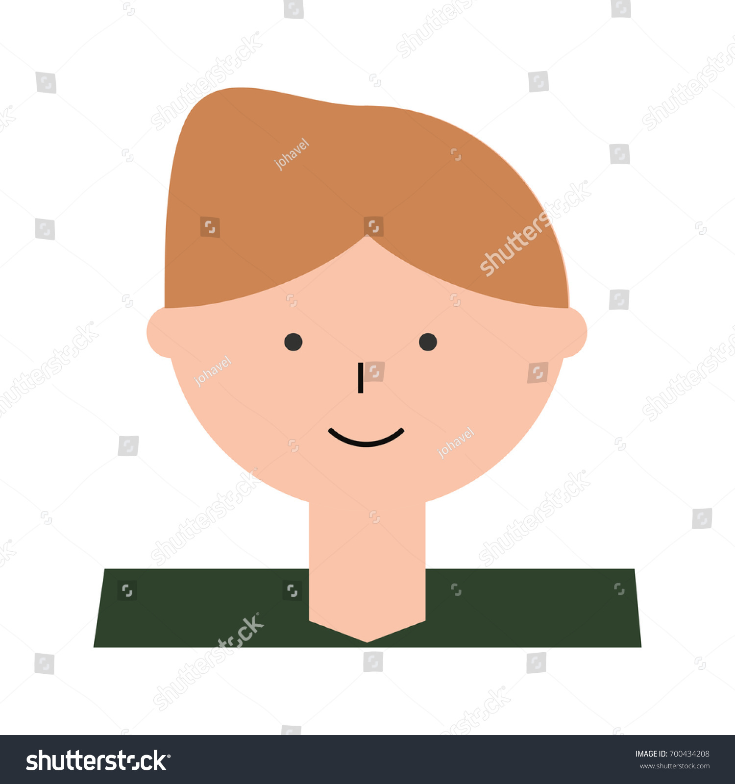 Man Cartoon Profile Stock Vector (Royalty Free) 700434208