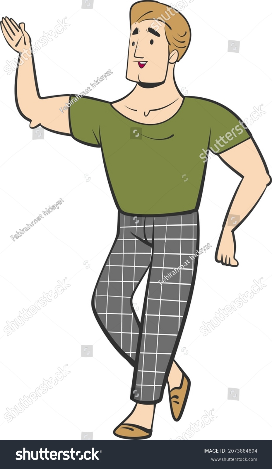 Man Character Cartoon Funny Vector Stock Vector (Royalty Free ...