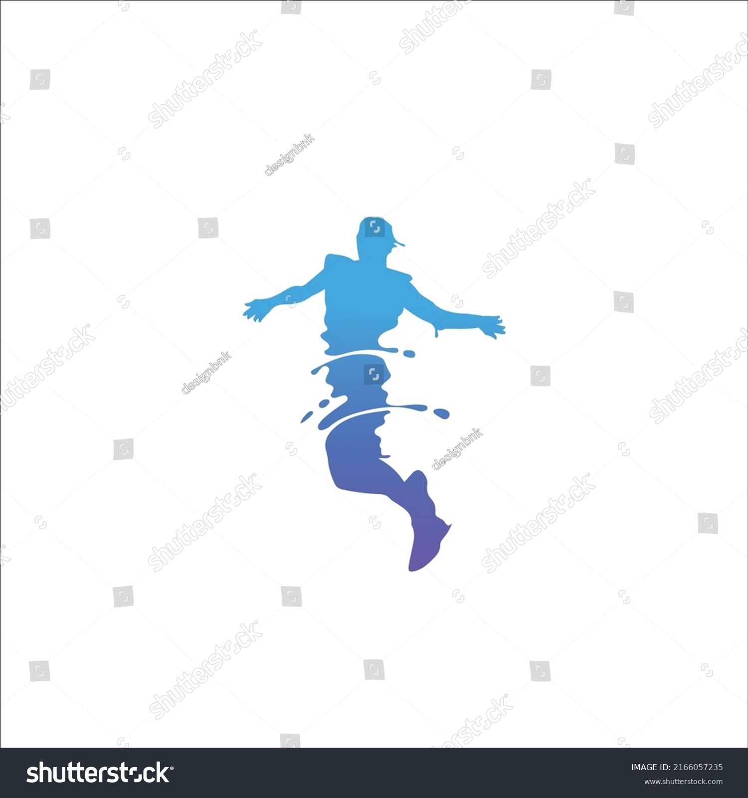 Man Dancer Logo Icon Design Stock Vector (Royalty Free) 2166057235 ...