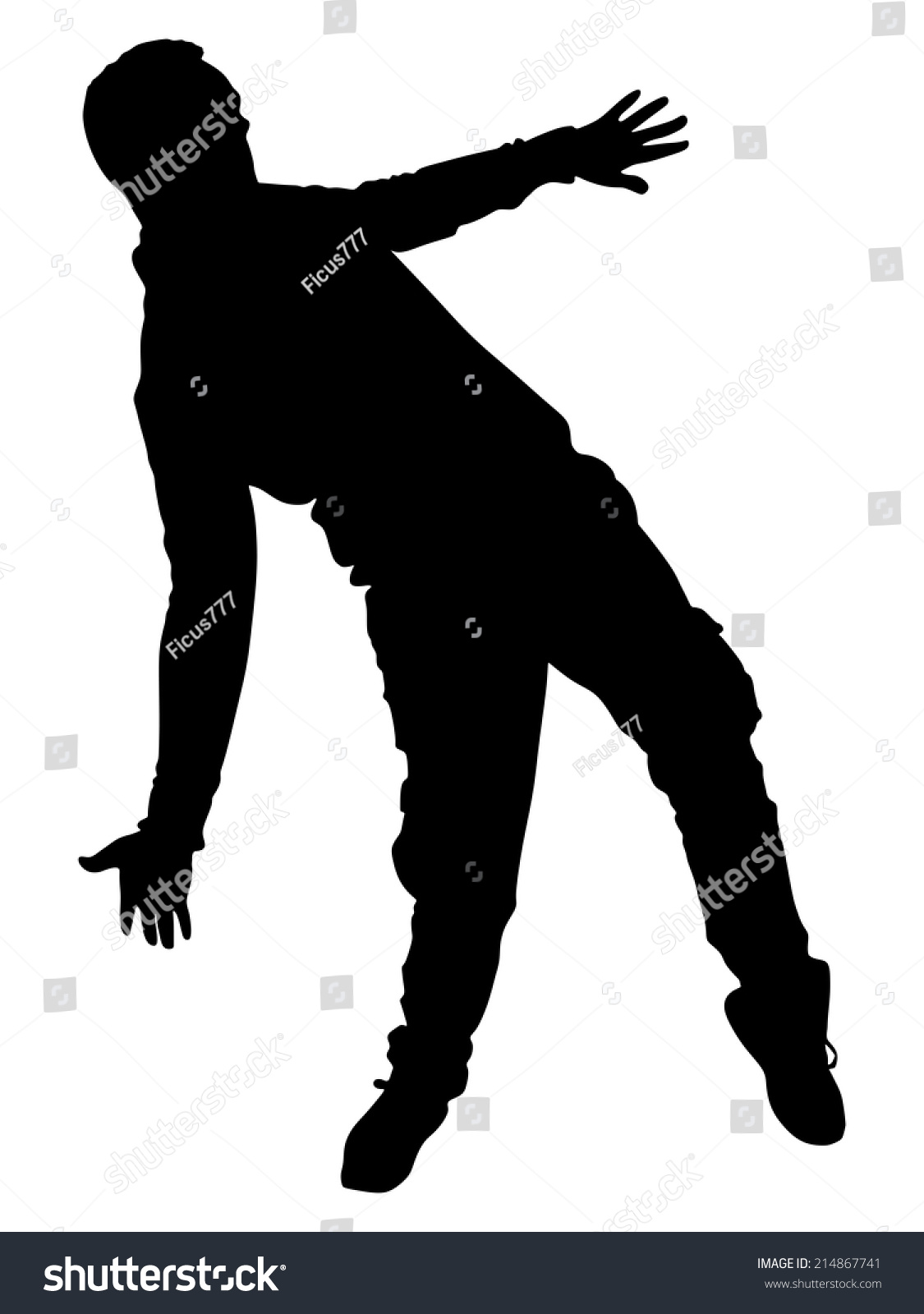 Man Dancing Silhouette Vector: เวกเตอร์สต็อก (ปลอดค่าลิขสิทธิ์ ...