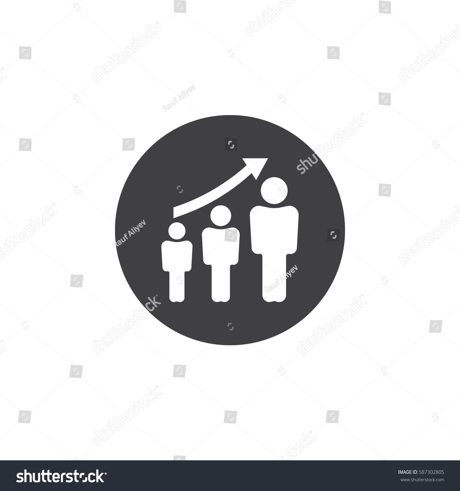 Man Diagram Icon Stock Vector (Royalty Free) 587302805