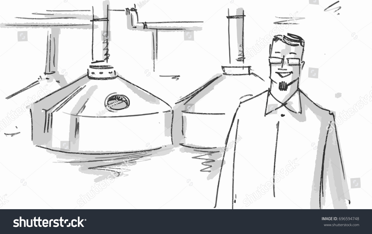 Man Explaining Something Vector Sketch Storyboard Stock Vector (Royalty ...