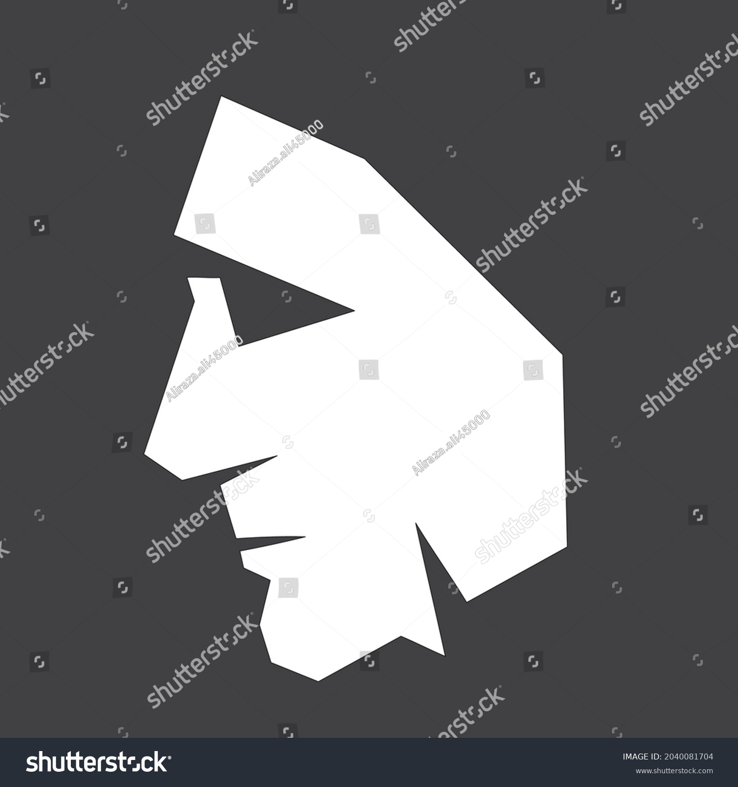 Man Face Logo Design Vector Templates Stock Vector (Royalty Free ...