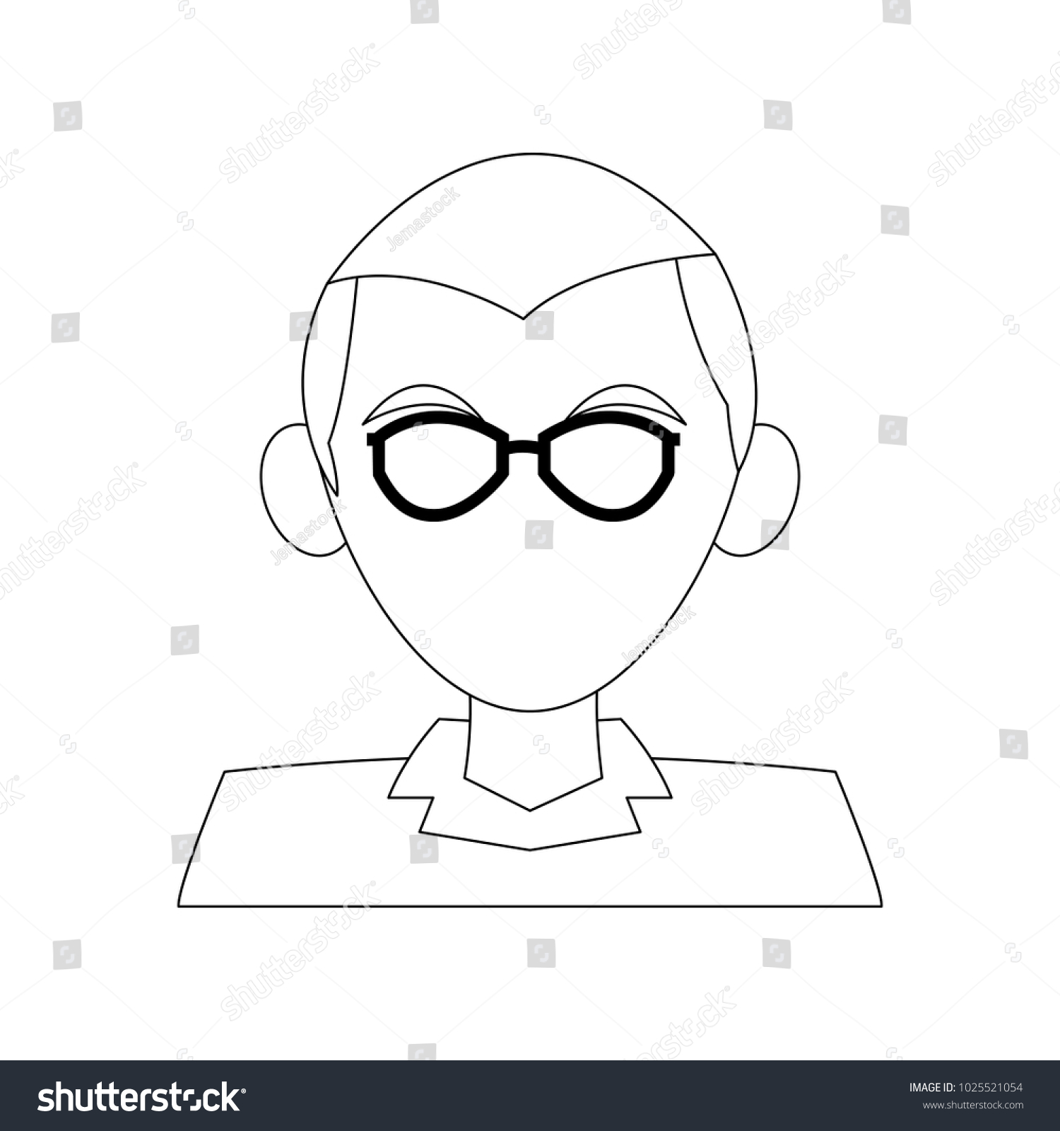Man Faceless Cartoon Stock Vector (Royalty Free) 1025521054 | Shutterstock