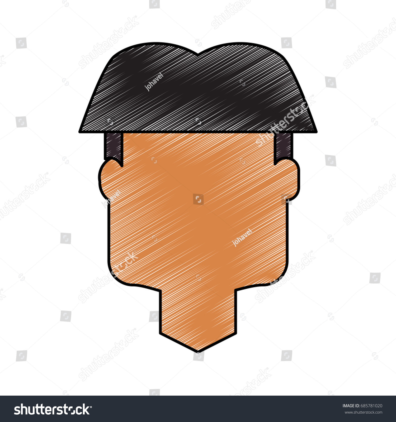Man Faceless Cartoon Stock Vector (Royalty Free) 685781020 | Shutterstock