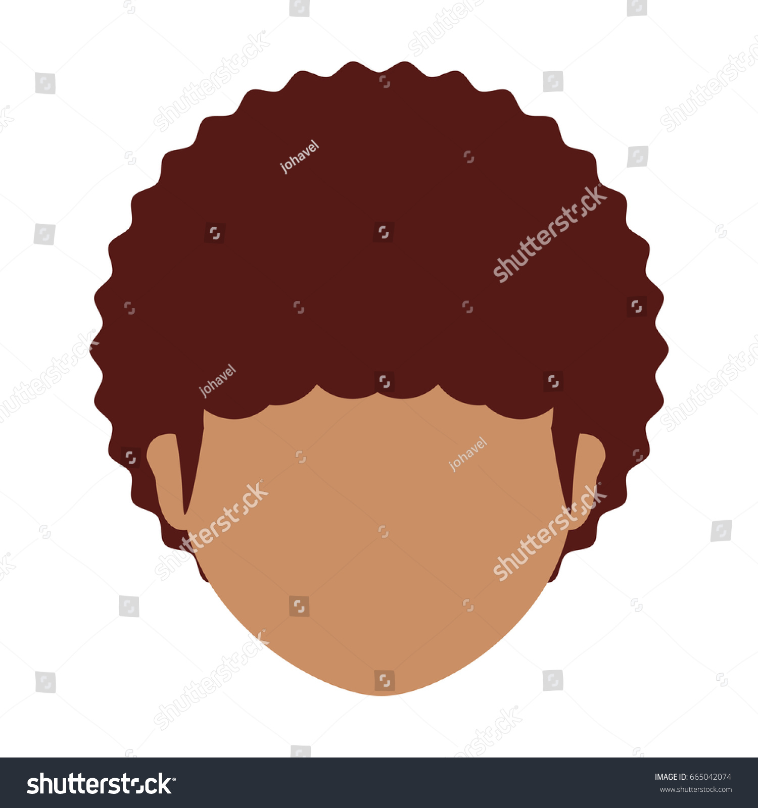 Man Faceless Head Stock Vector (Royalty Free) 665042074
