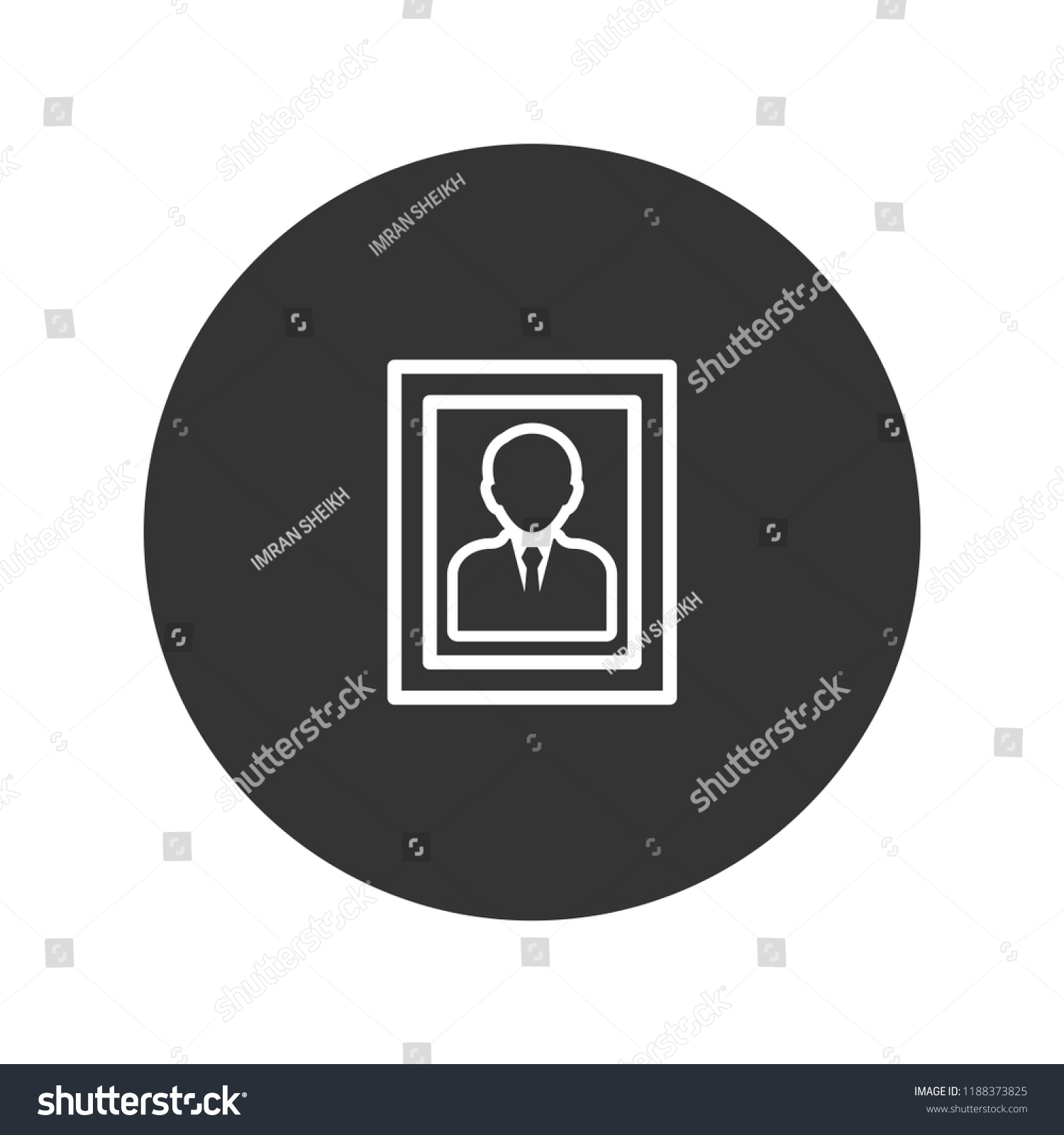 Man Frame Icon Stock Vector (Royalty Free) 1188373825