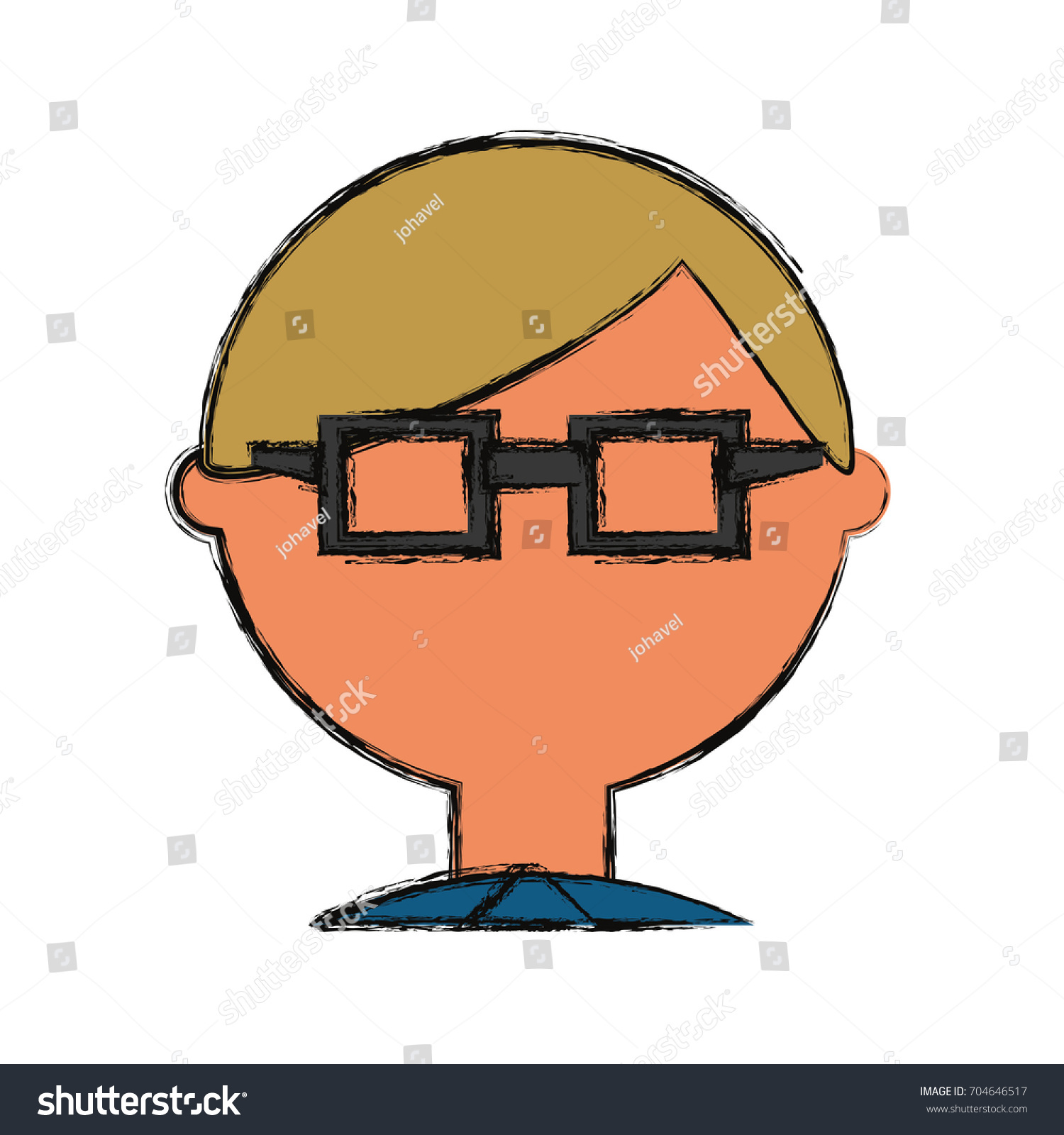 Man Geek Cartoon Stock Vector (Royalty Free) 704646517 | Shutterstock