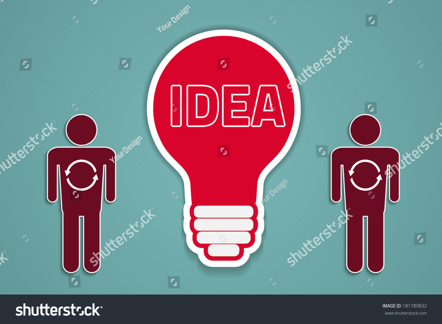 Man Getting Idea Bulb Vector Concept Stock Vector (Royalty Free ...