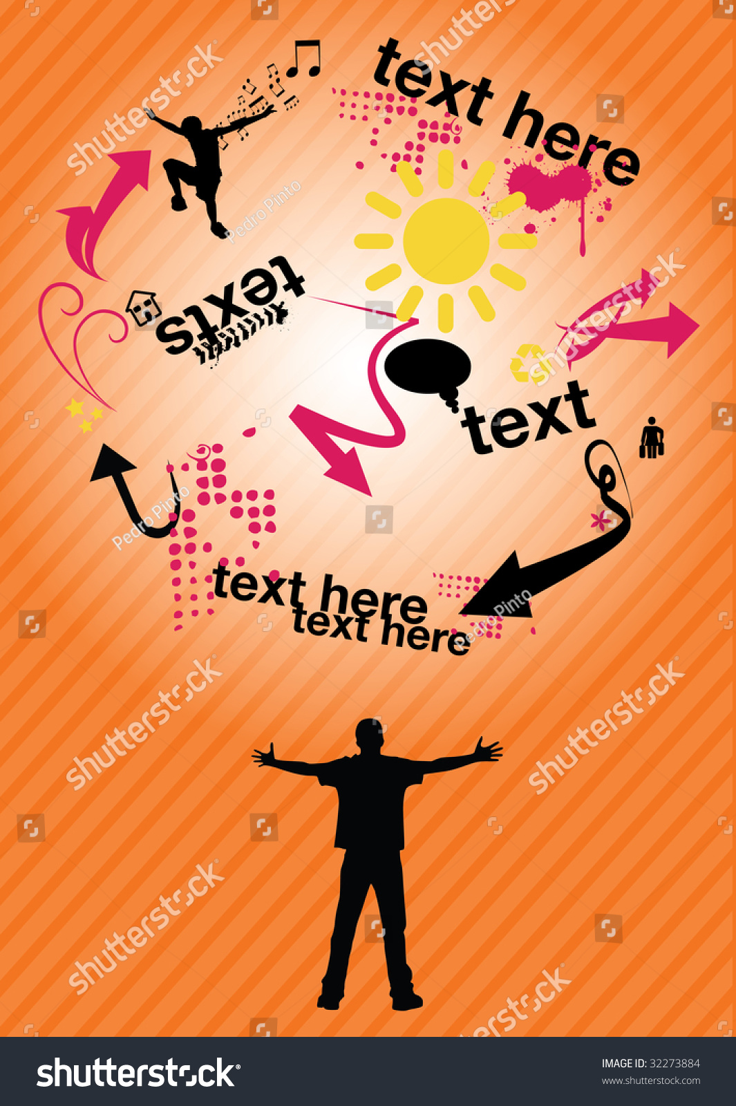 Man Hanging World Stock Vector (Royalty Free) 32273884 | Shutterstock