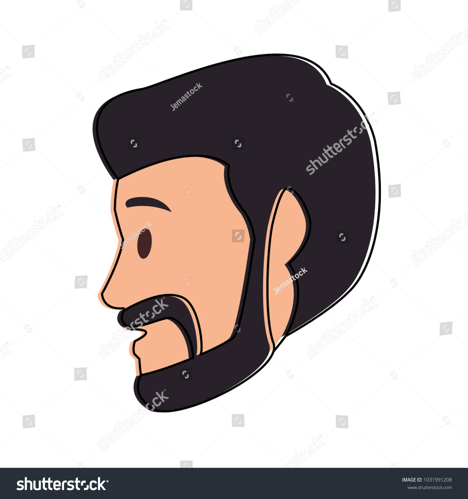 Man Head Cartoon Stock Vector (Royalty Free) 1031991208 | Shutterstock