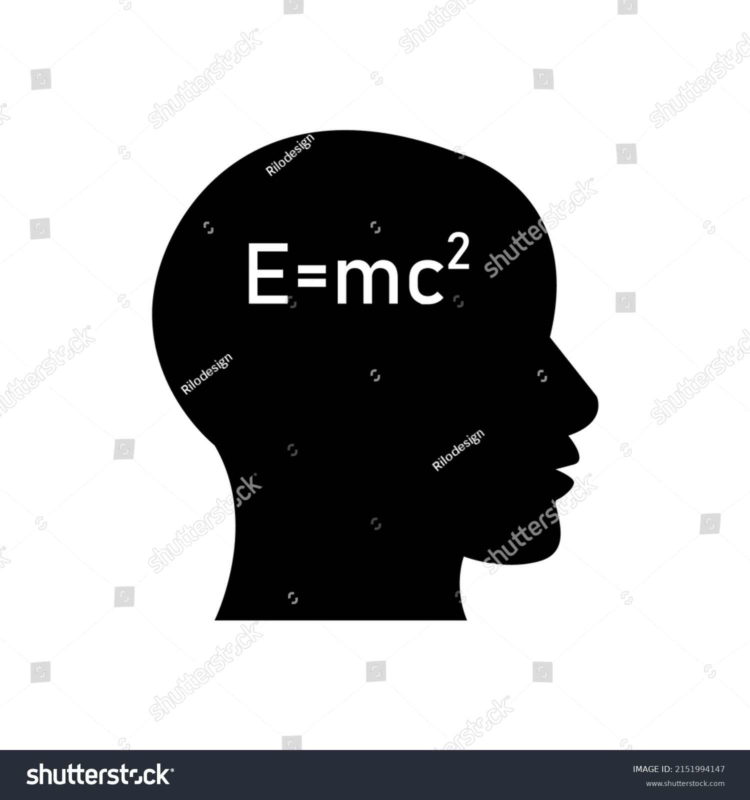 Man Head Mind Thinking Vector Icon Stock Vector (Royalty Free ...