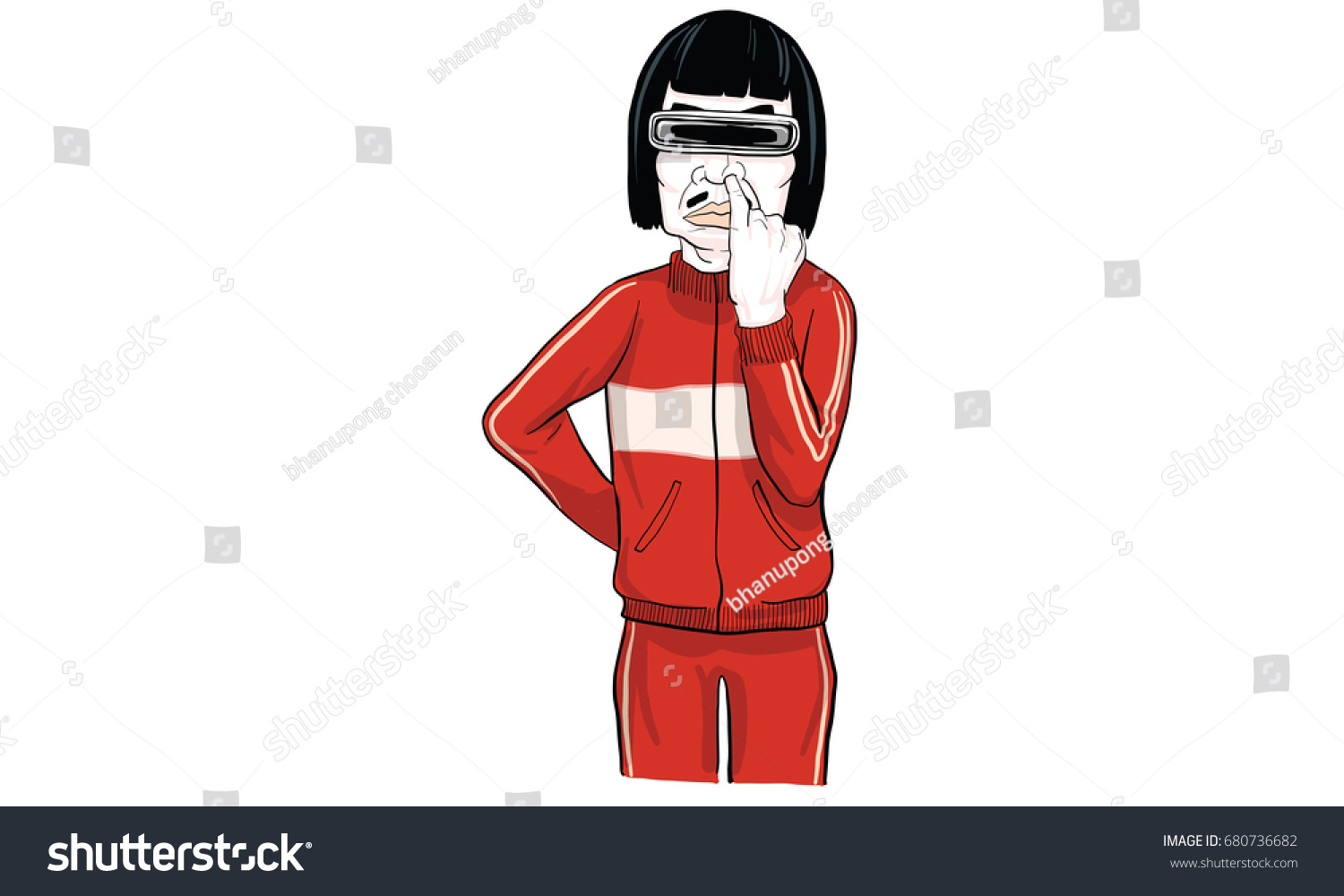 Man Action Cartoon Vector Stock Vector (Royalty Free) 680736682