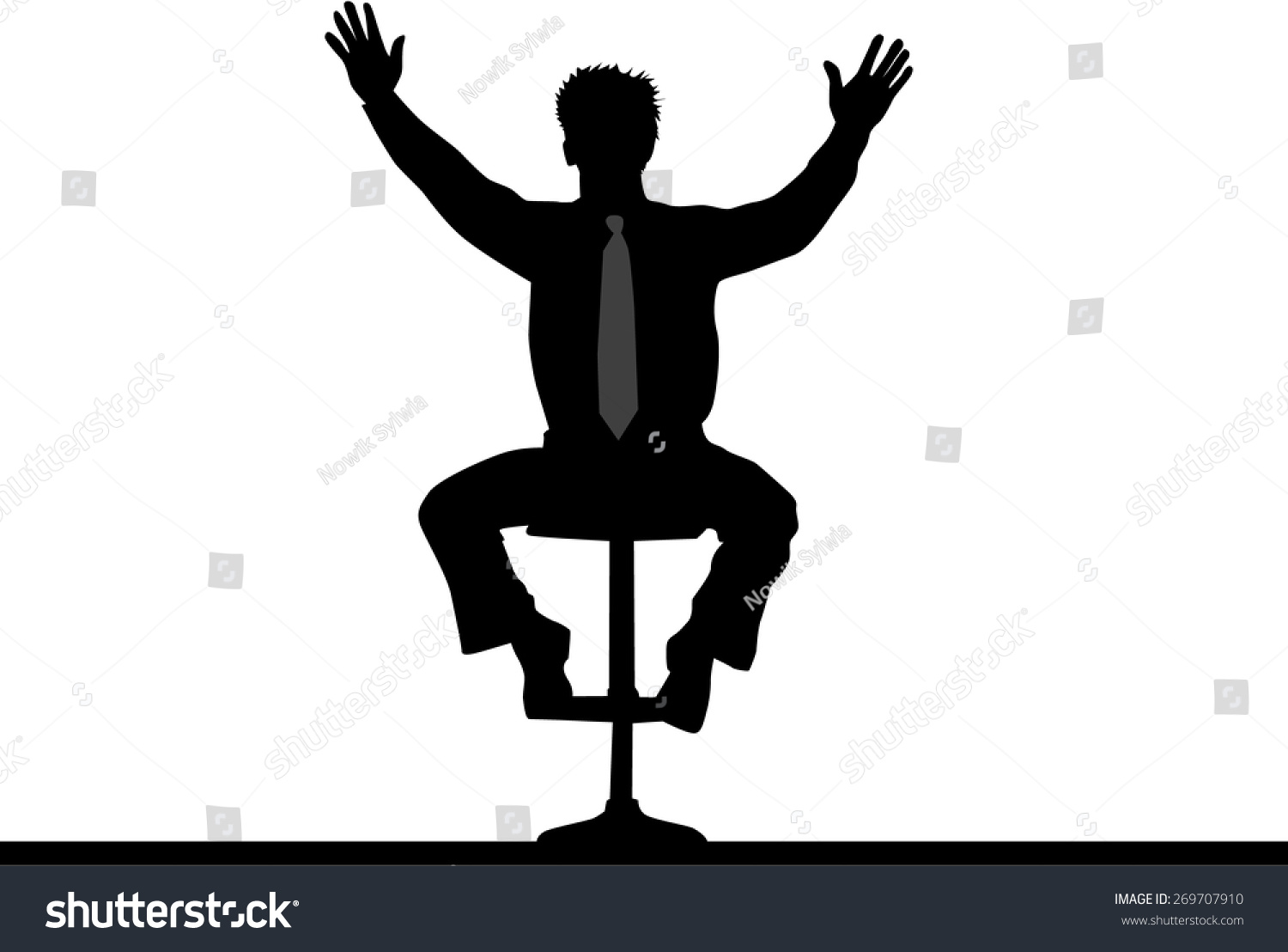 Man Position Sitting Stock Vector (Royalty Free) 269707910