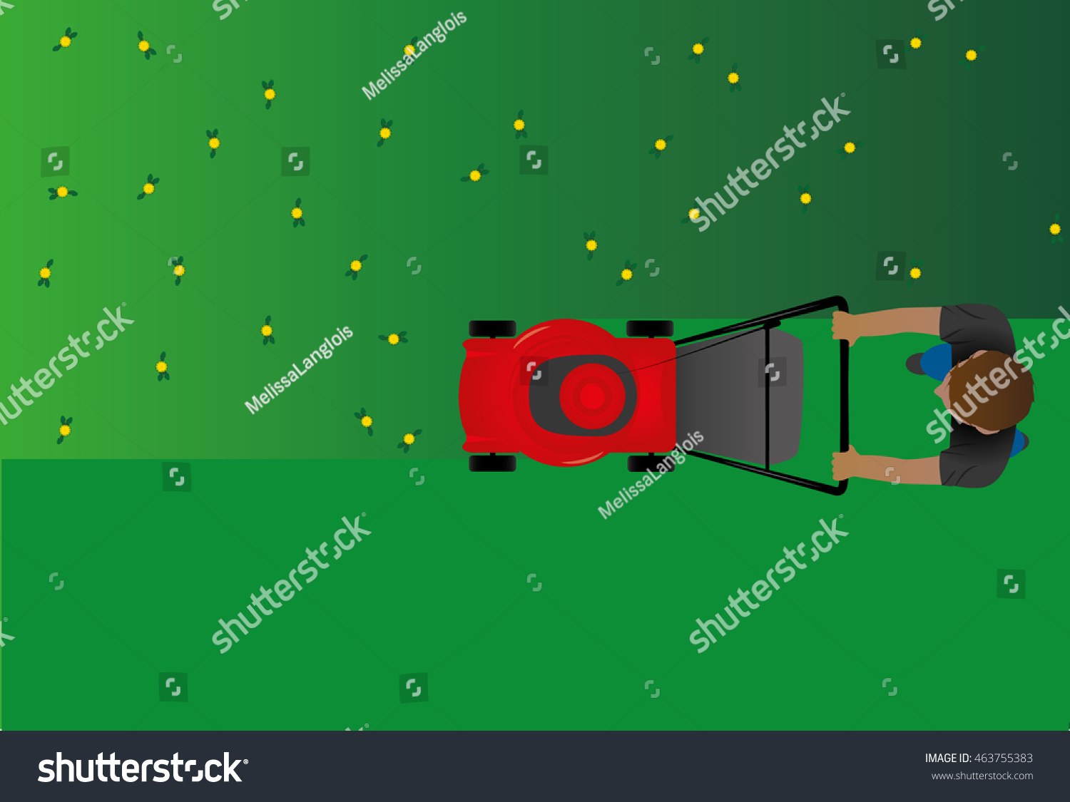 17 Lawn mow top view Stock Vectors, Images & Vector Art | Shutterstock