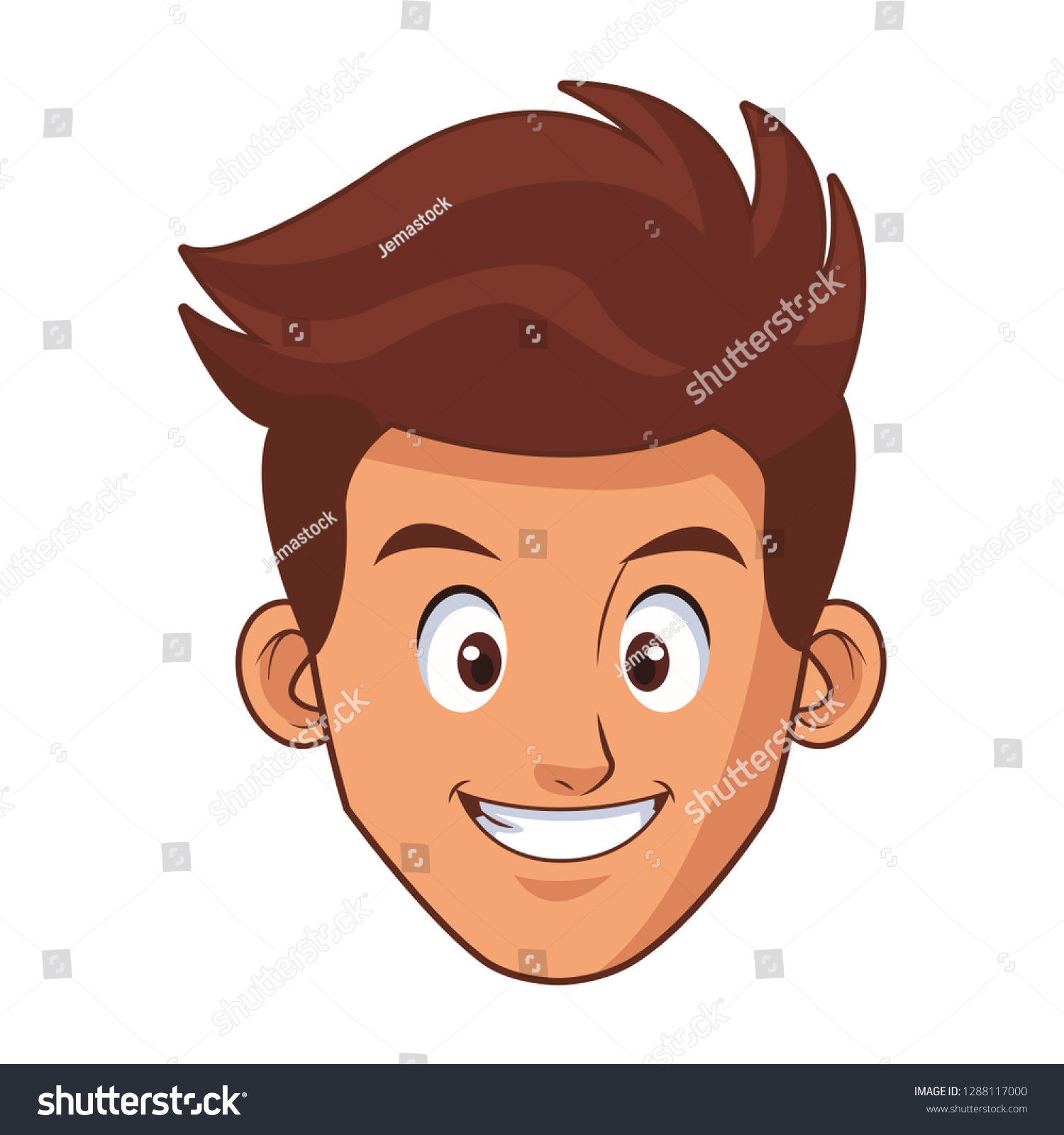 Man Only Face Stock Vector (Royalty Free) 1288117000 | Shutterstock