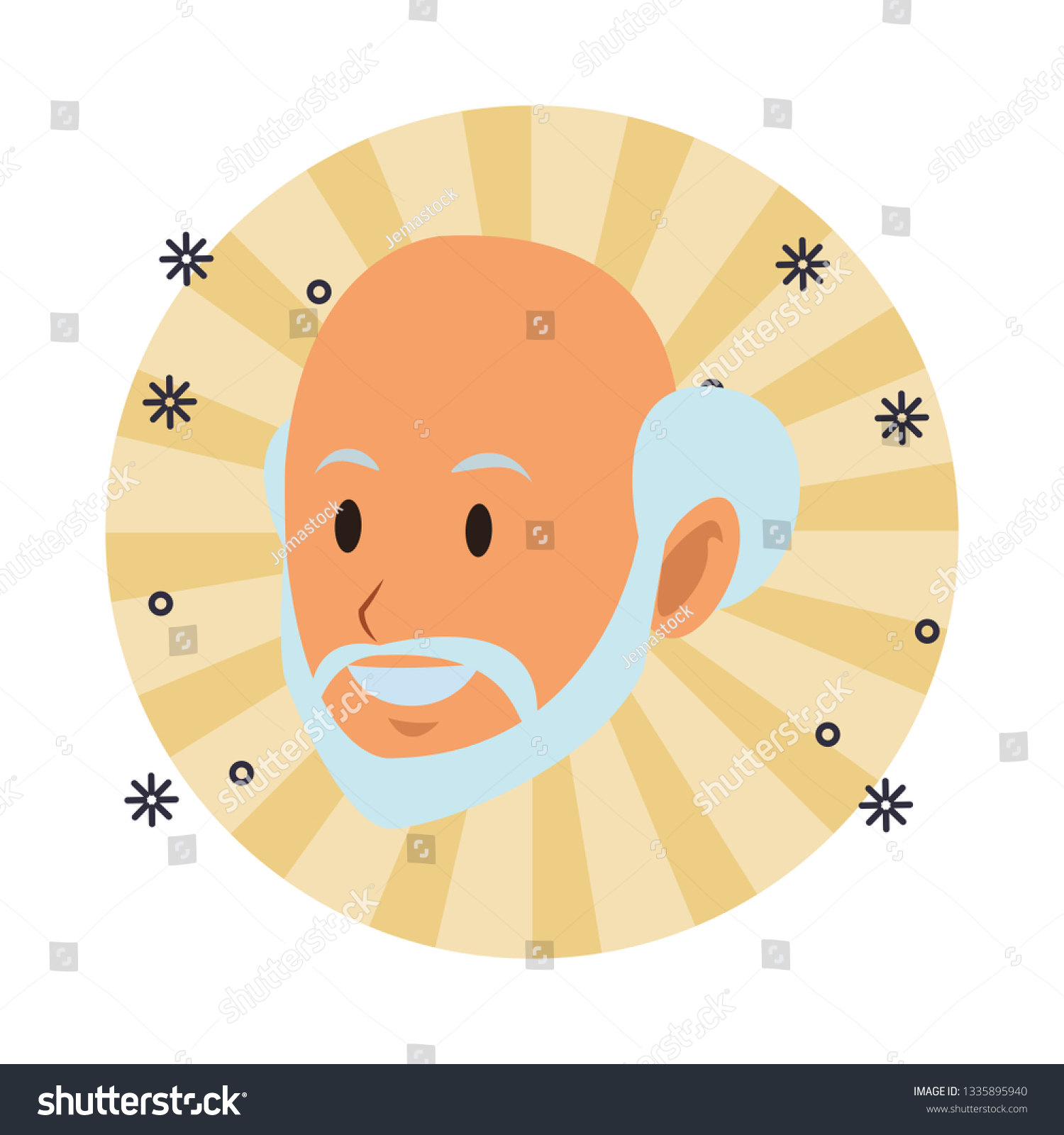 Man Only Face Avatar Stock Vector (Royalty Free) 1335895940 | Shutterstock