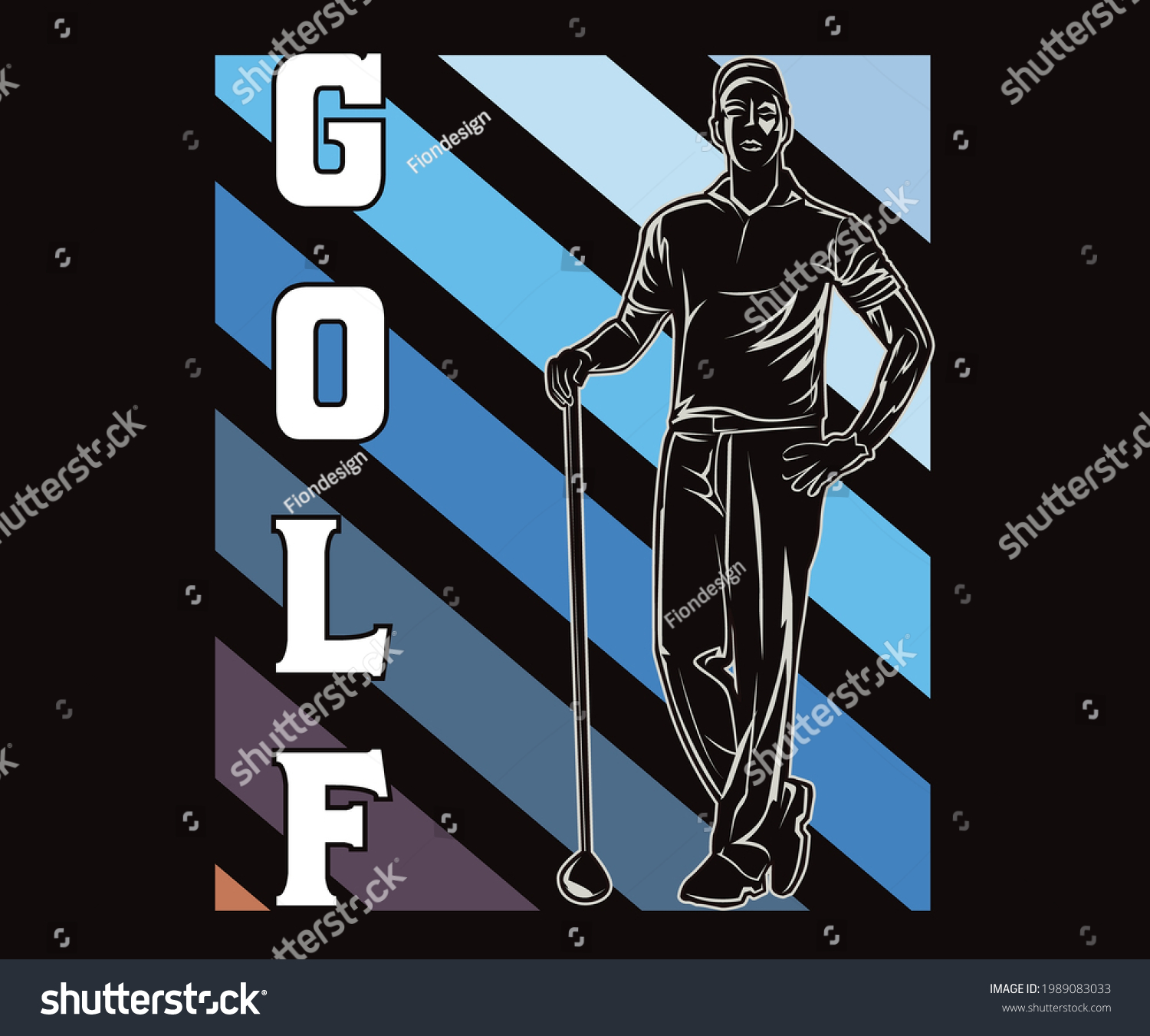 Man Playing Golf Vector Illustration Graphic Stock Vector (Royalty Free ...