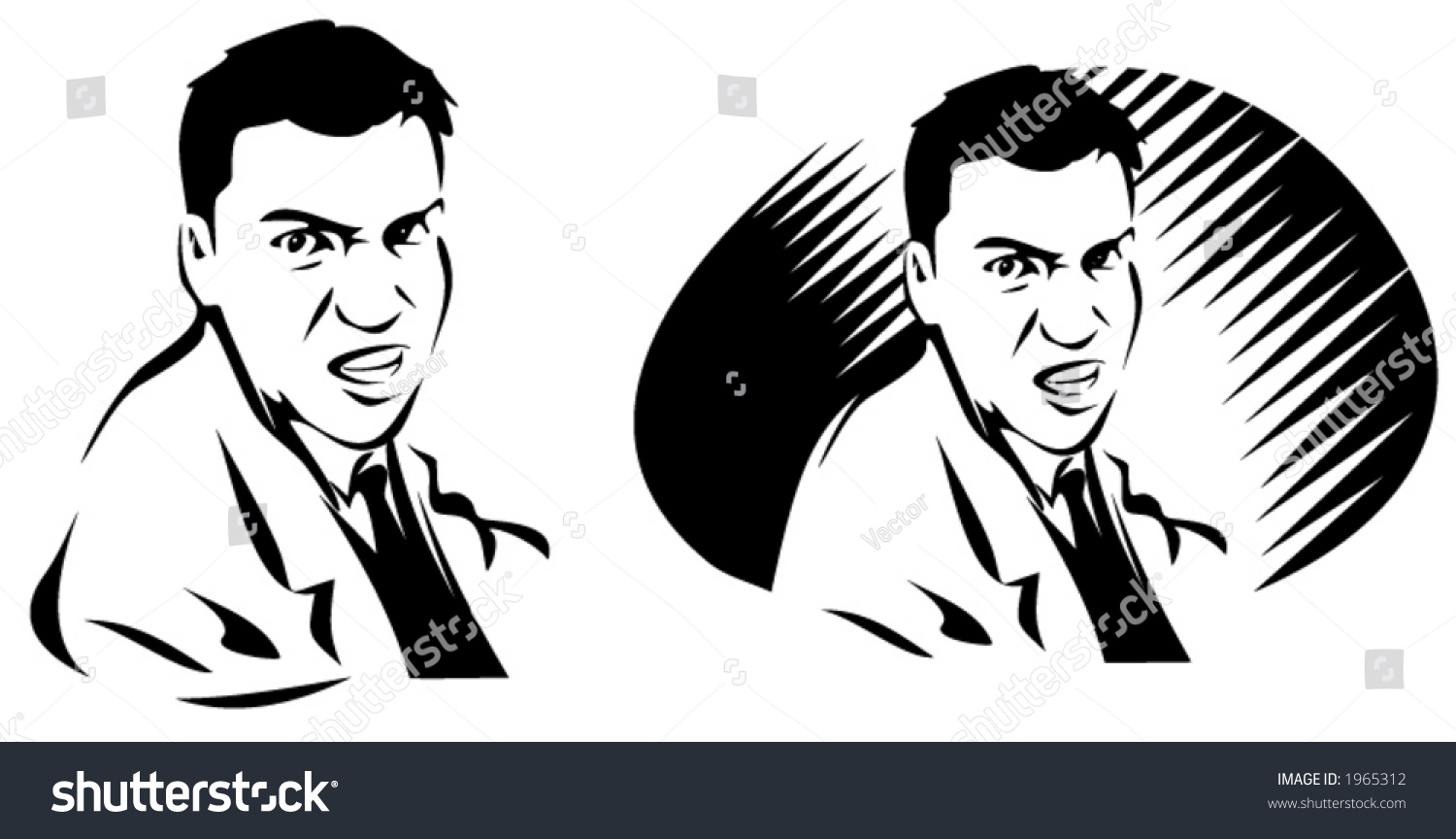 Man Portrait Vector Illustration Stock Vector (Royalty Free) 1965312