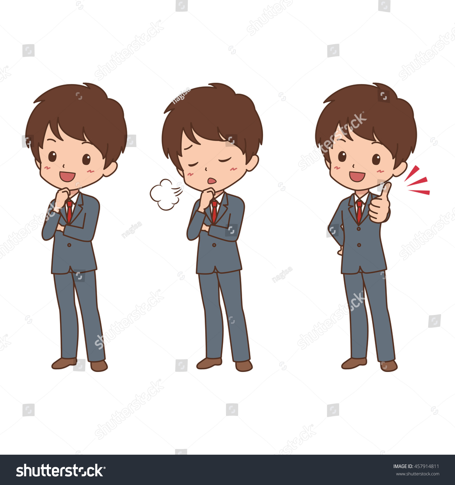 Man Pose Stock Vector (Royalty Free) 457914811