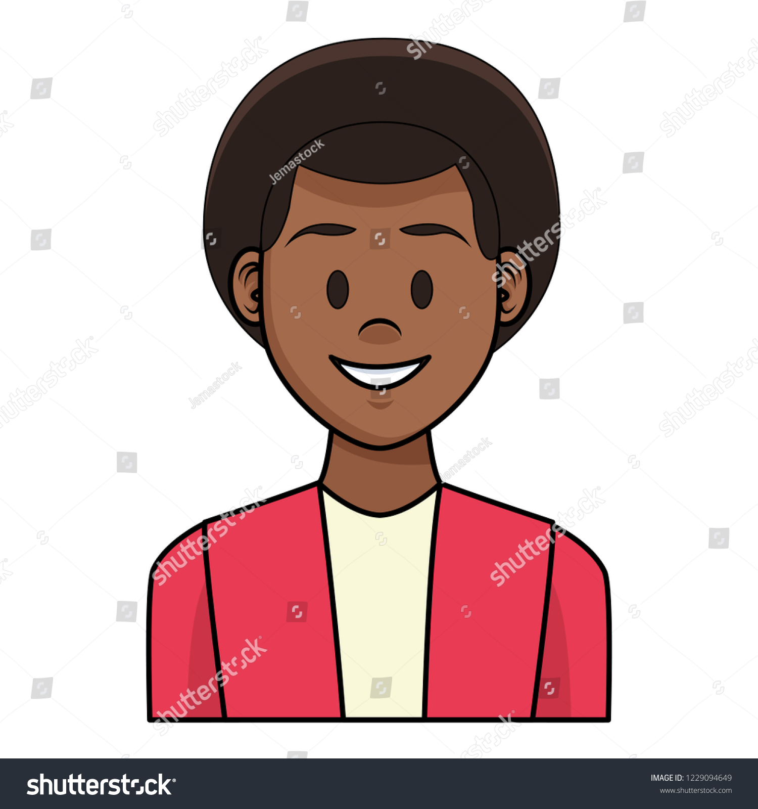 Man Profile Cartoon Stock Vector (Royalty Free) 1229094649 | Shutterstock