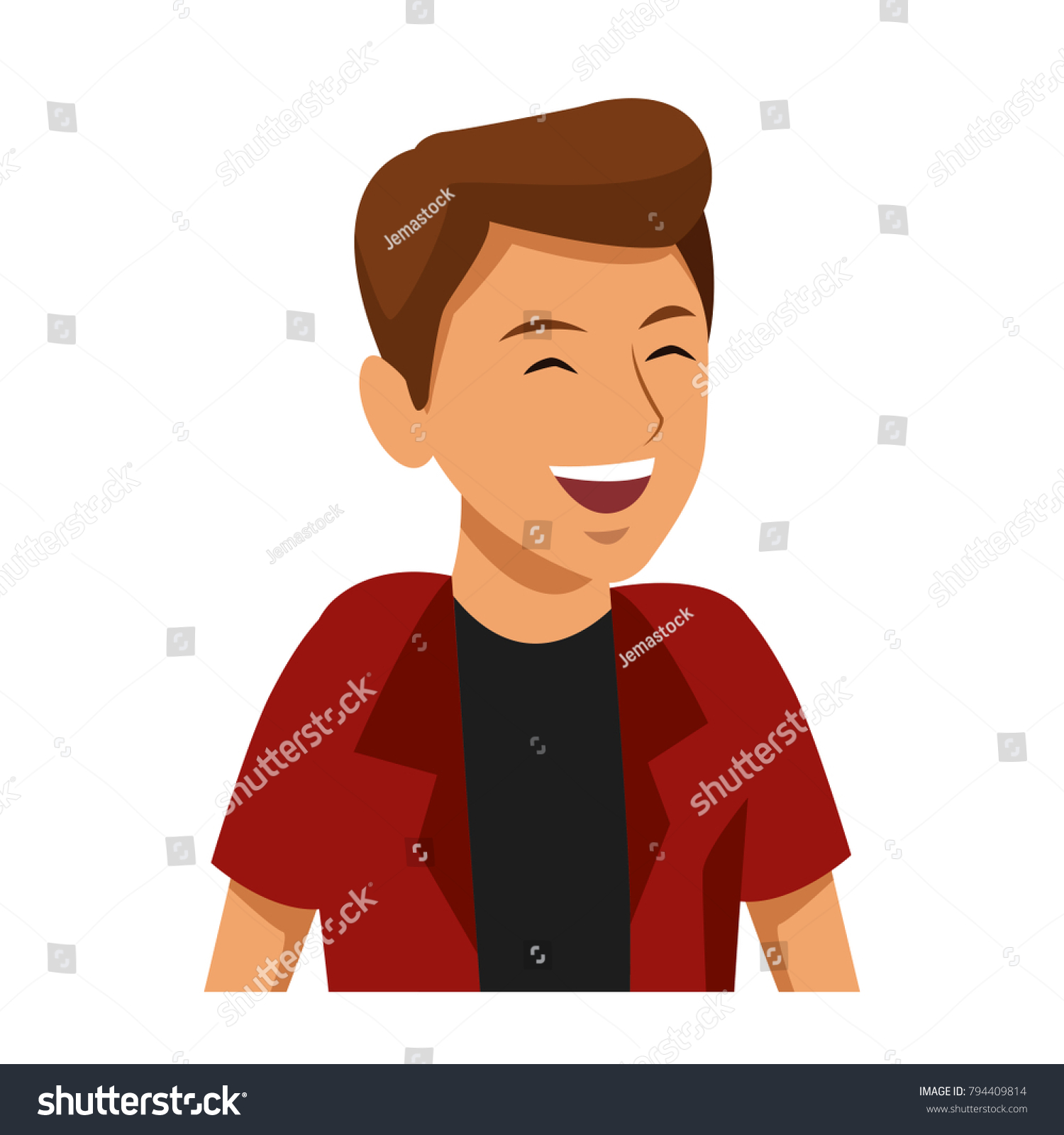 Man Profile Cartoon Stock Vector (Royalty Free) 794409814 | Shutterstock