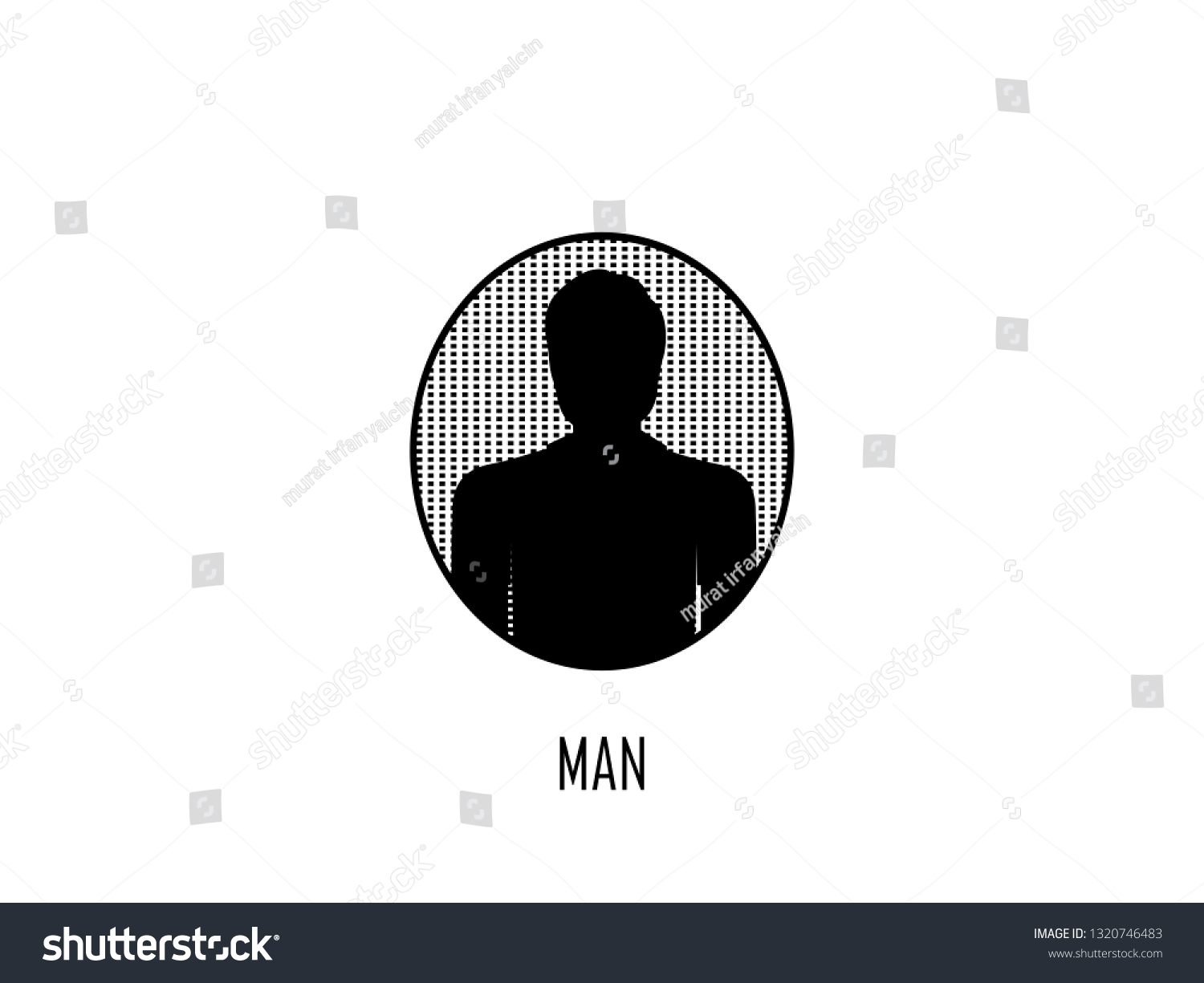 Man Profile Vector Illustration Stock Vector (Royalty Free) 1320746483 ...
