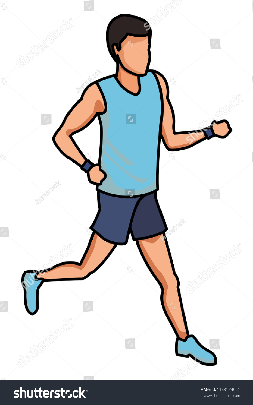 Man Running Avatar Stock Vector (Royalty Free) 1188174061 | Shutterstock