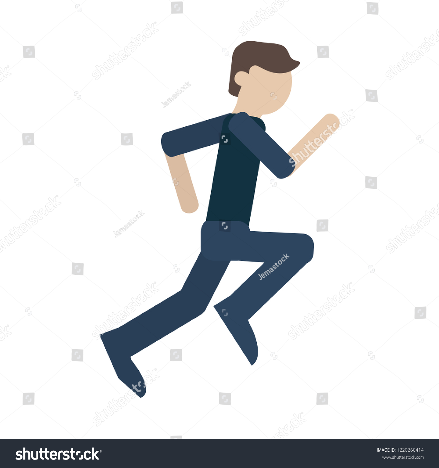 Man Running Avatar Stock Vector (Royalty Free) 1220260414 | Shutterstock