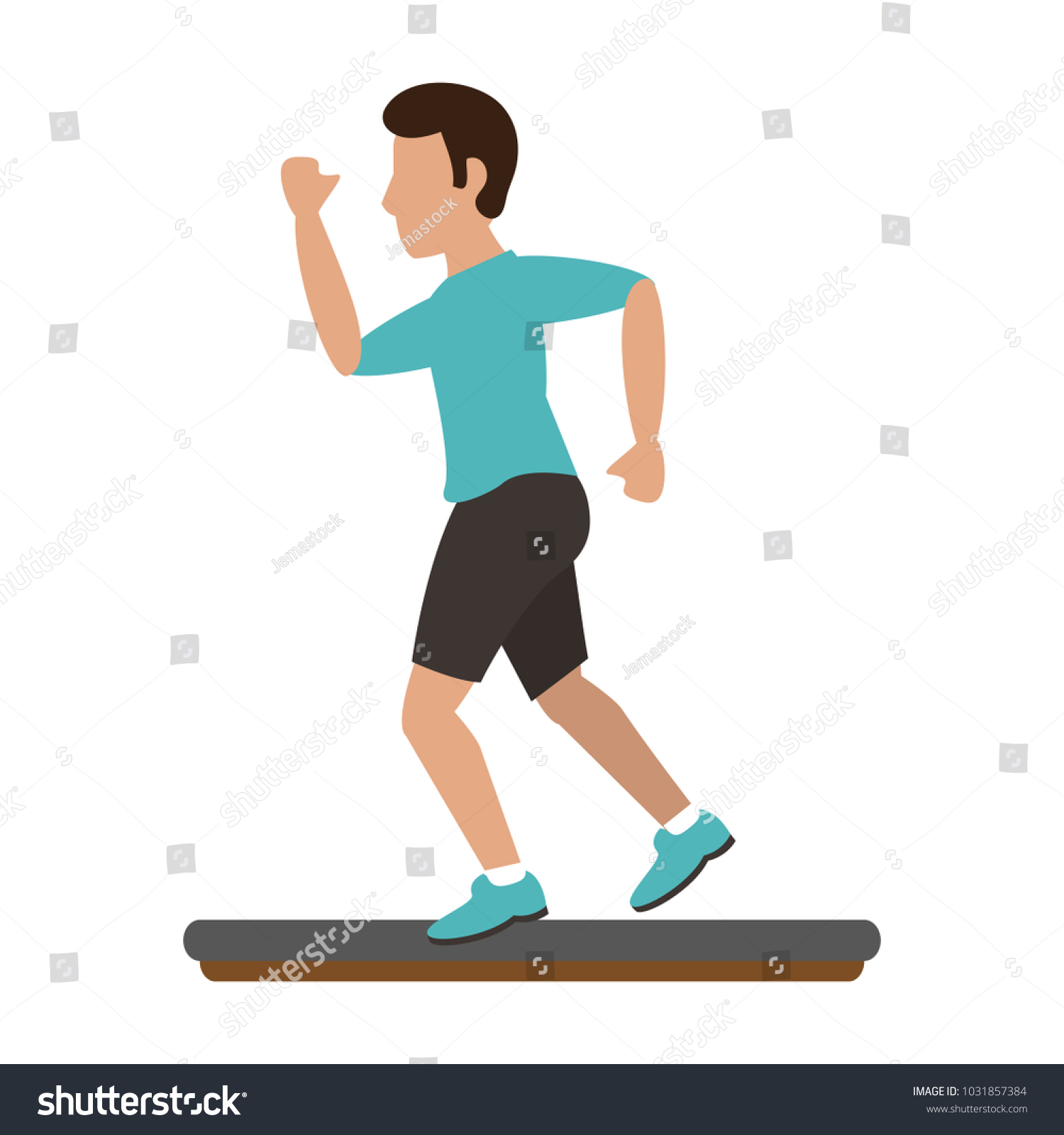 Man Running Cartoon Stock Vector (Royalty Free) 1031857384 | Shutterstock