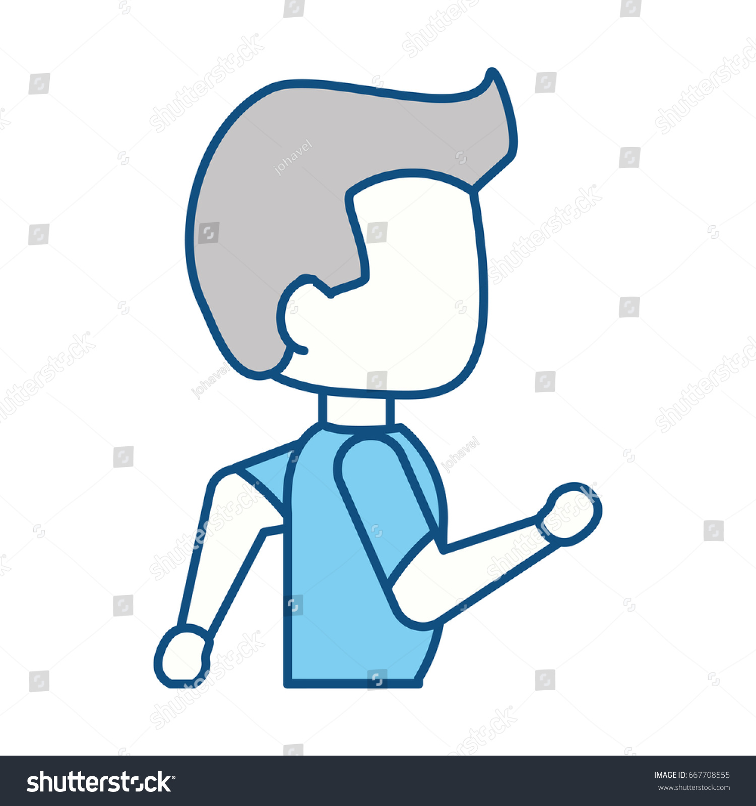 Man Running Cartoon Stock Vector (Royalty Free) 667708555 | Shutterstock