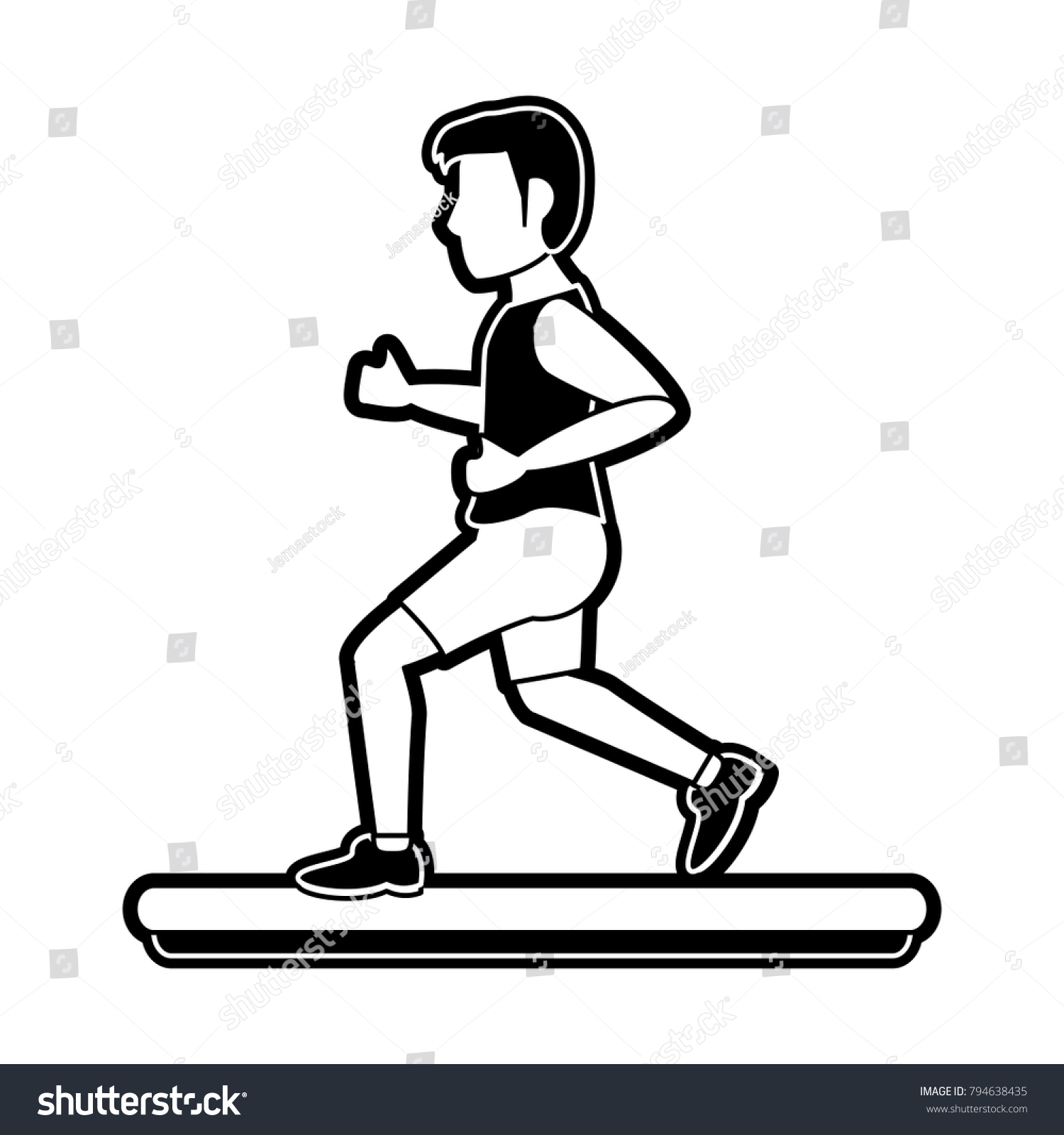 Man Running Cartoon Stock Vector (Royalty Free) 794638435 | Shutterstock