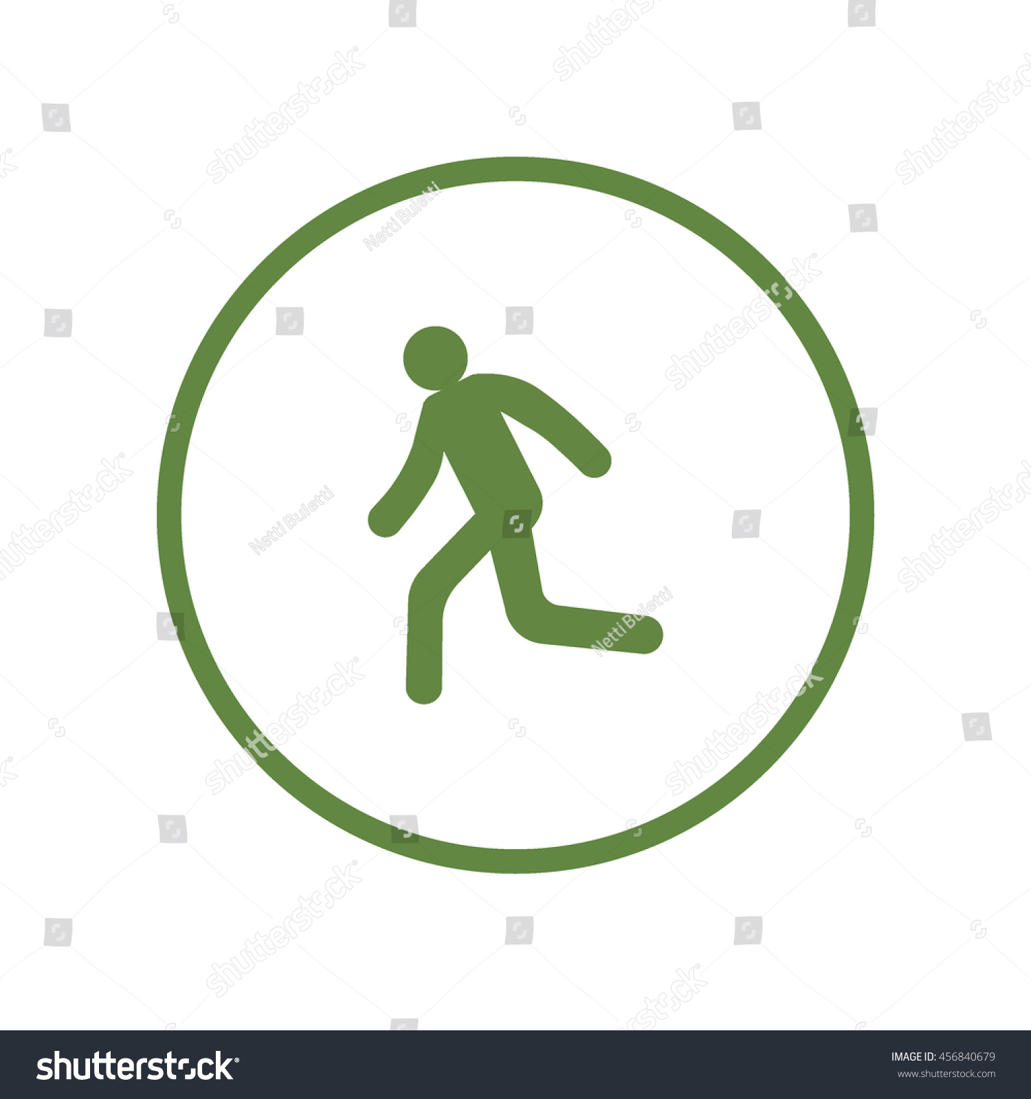 Man Running Icon Stock Vector (Royalty Free) 456840679 | Shutterstock