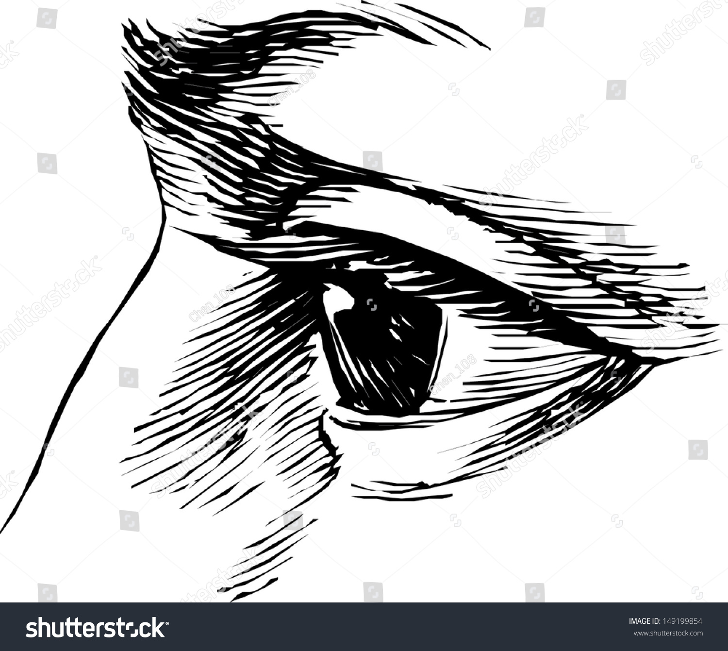 Mans Eye Vector Stock Vector (Royalty Free) 149199854