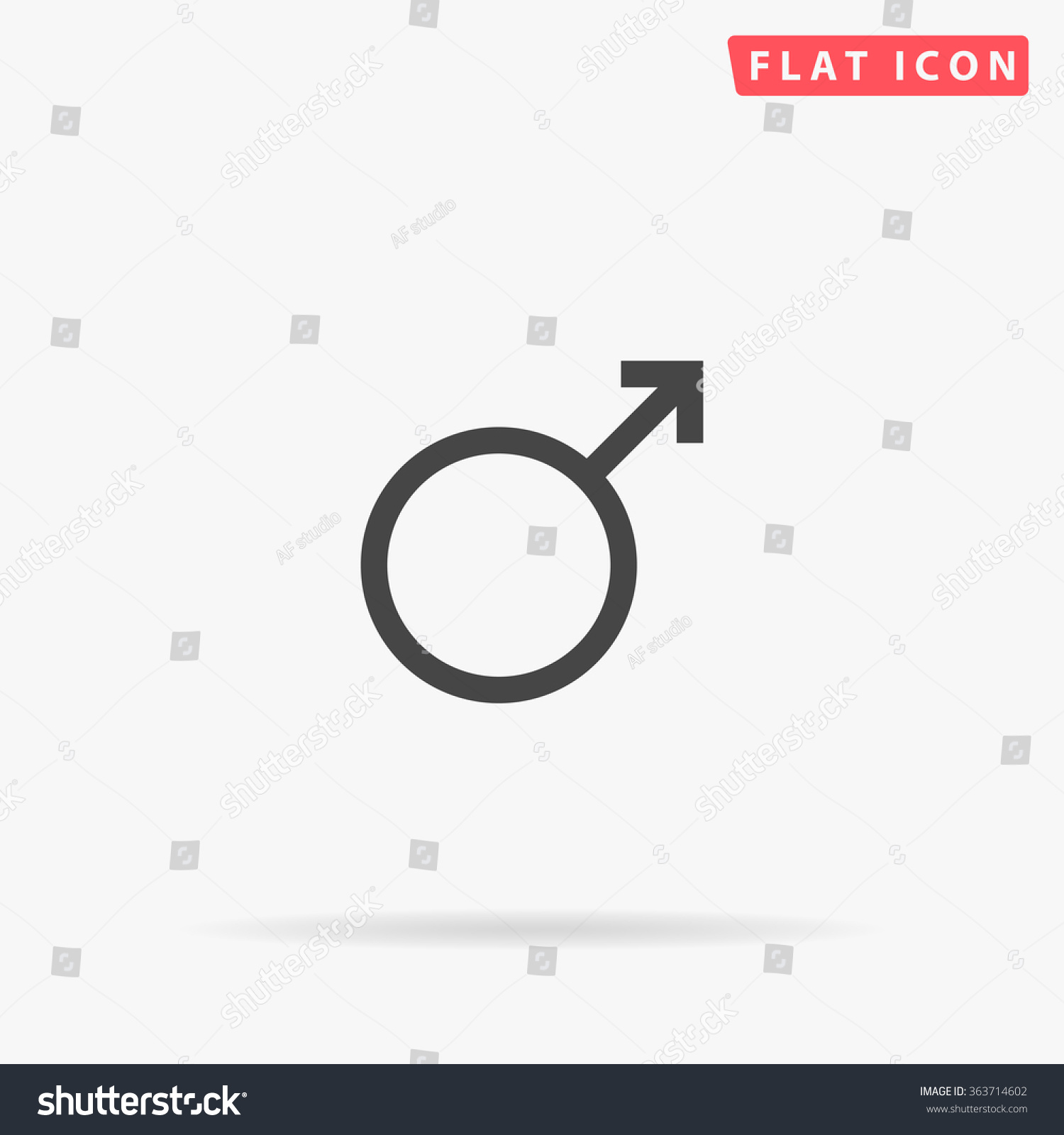 Man Sex Icon Vector 363714602 Shutterstock