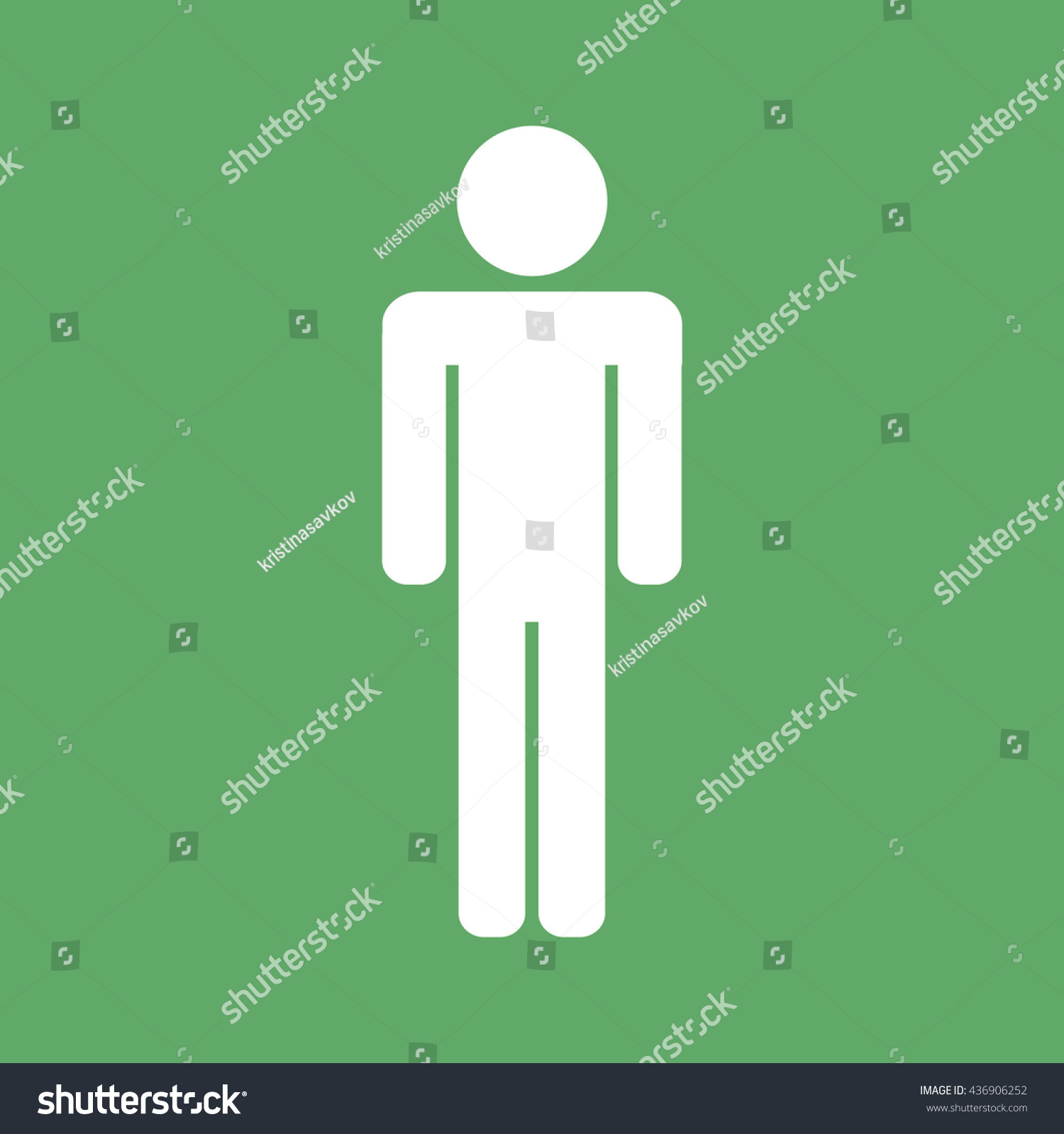 Man Sign Vector Icon Illustration Stock Vector (Royalty Free) 436906252