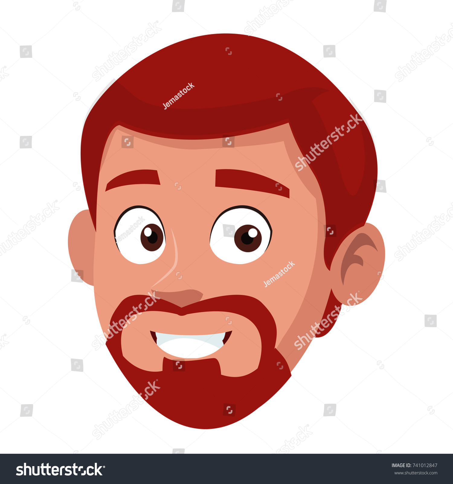 Man Smiling Cartoon Stock Vector (Royalty Free) 741012847 | Shutterstock