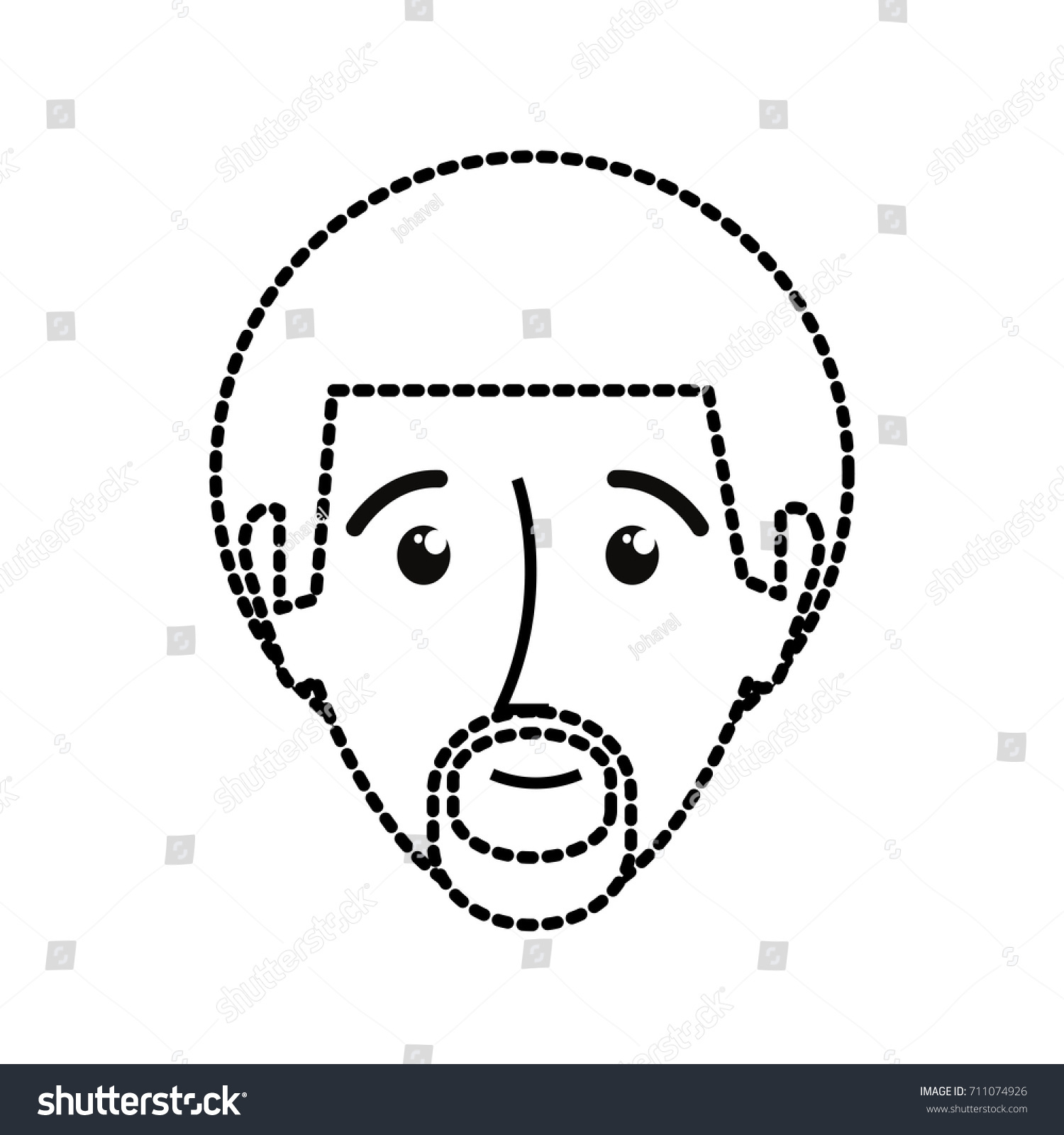 Man Sticker Vector Illustration Stock Vector (Royalty Free) 711074926 ...