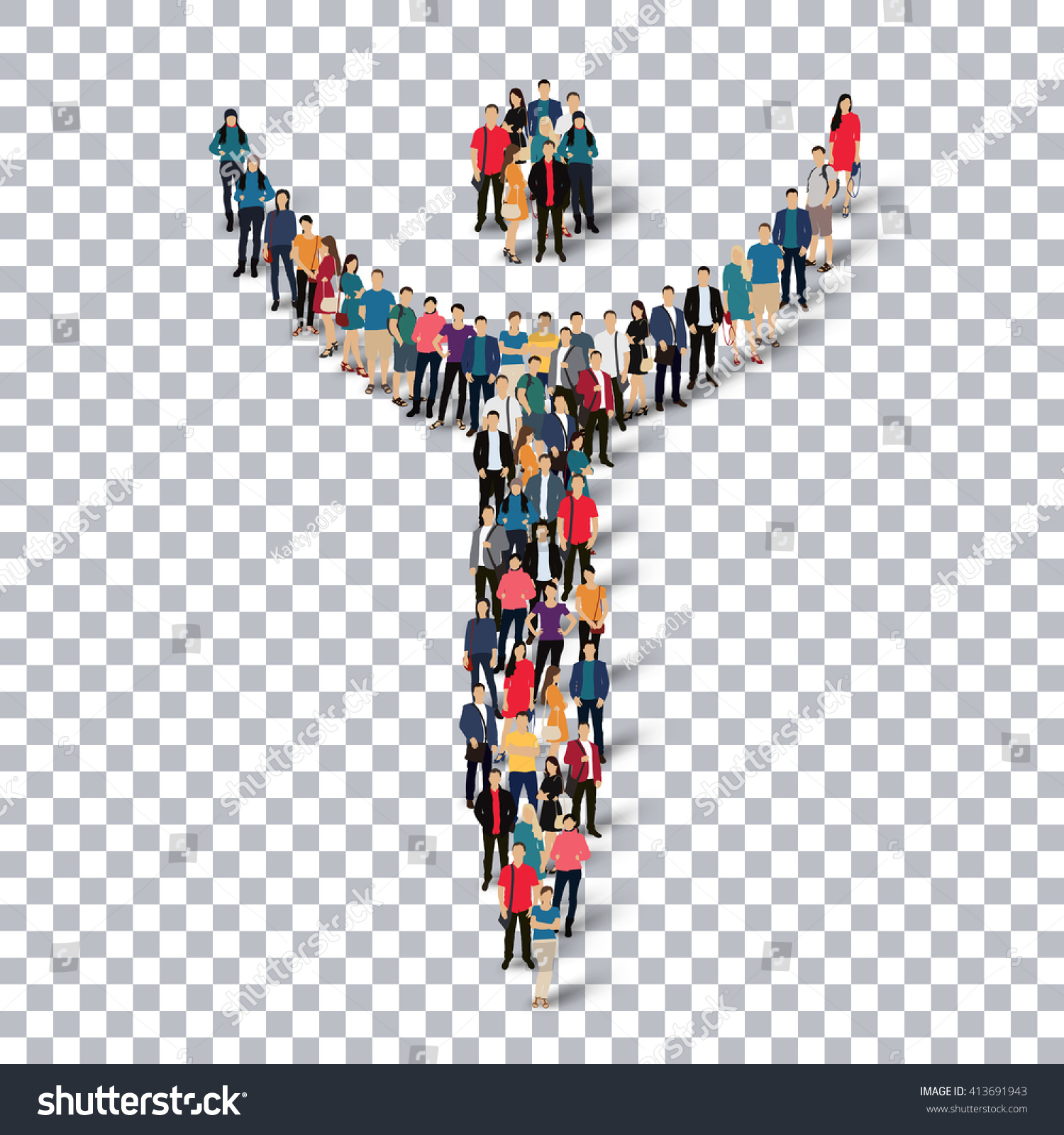 Man Symbol People 3d Transparency Stock Vector (Royalty Free) 413691943 ...