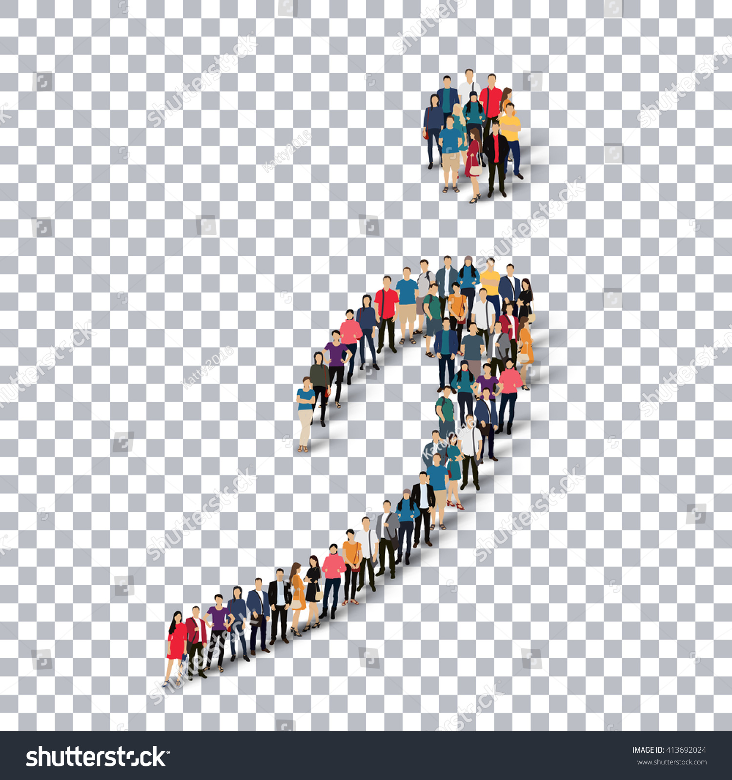 Man Symbol People 3d Transparency Stock Vector (Royalty Free) 413692024 ...