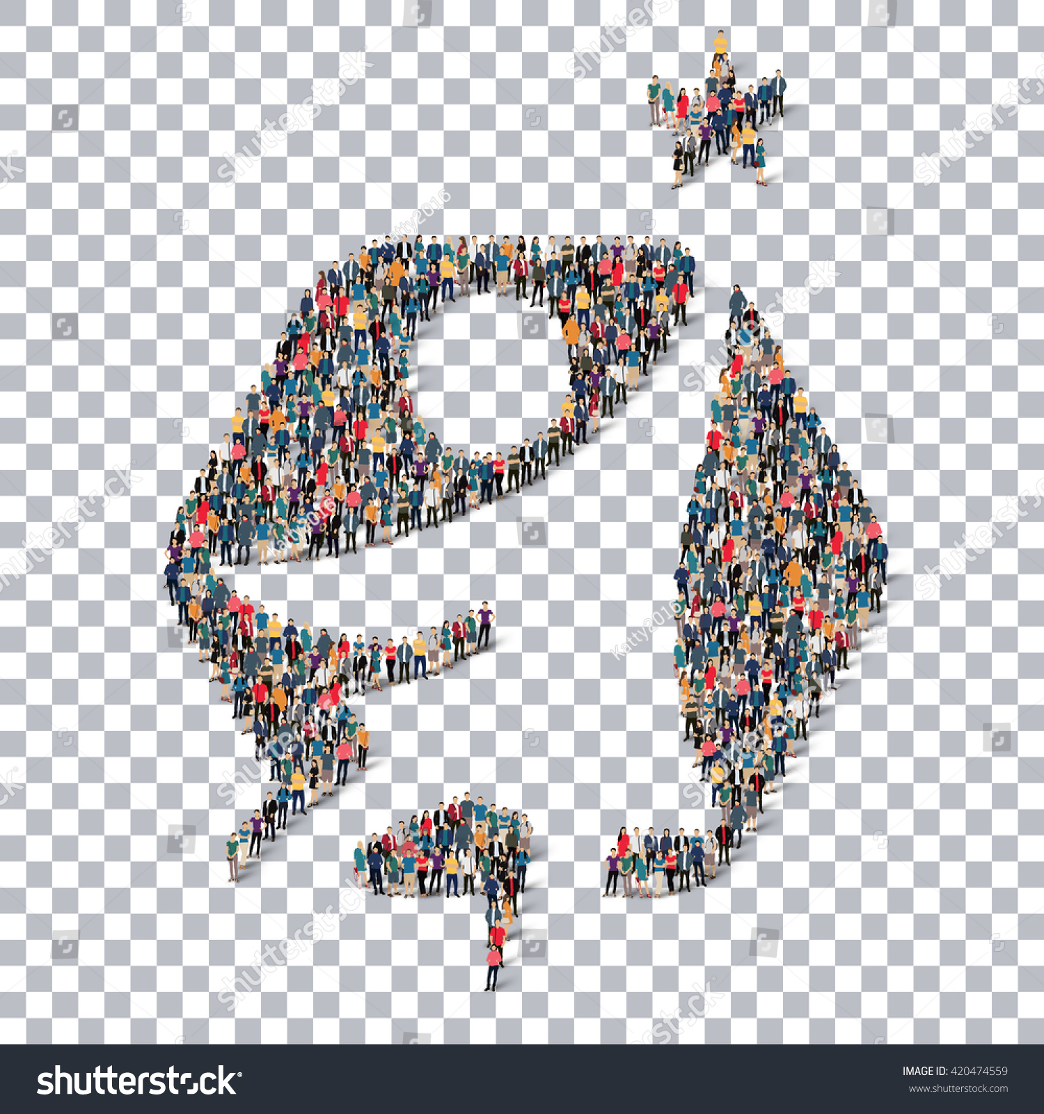 Man Symbol People Transparency Stock Vector (Royalty Free) 420474559 ...