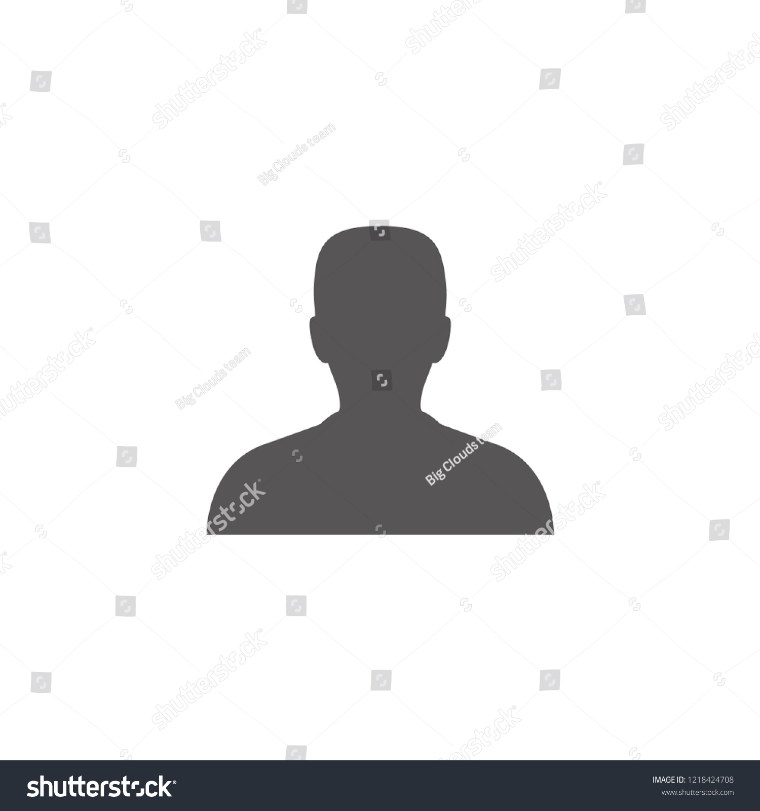 Man User Icon Vector Illustration Stock Vector (Royalty Free) 1218424708