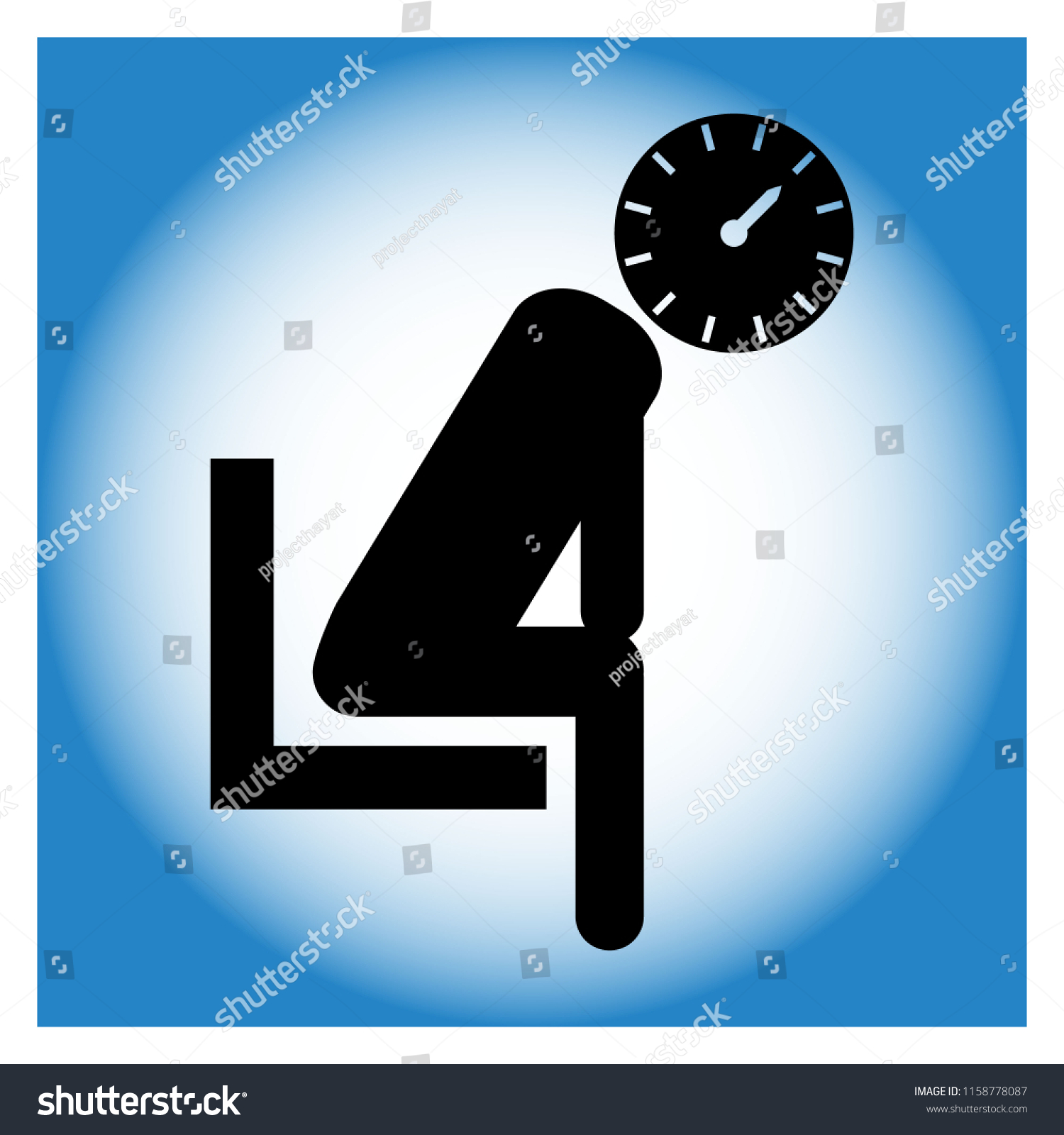 Man Waiting People Vector Illustration Stock Vector (Royalty Free ...
