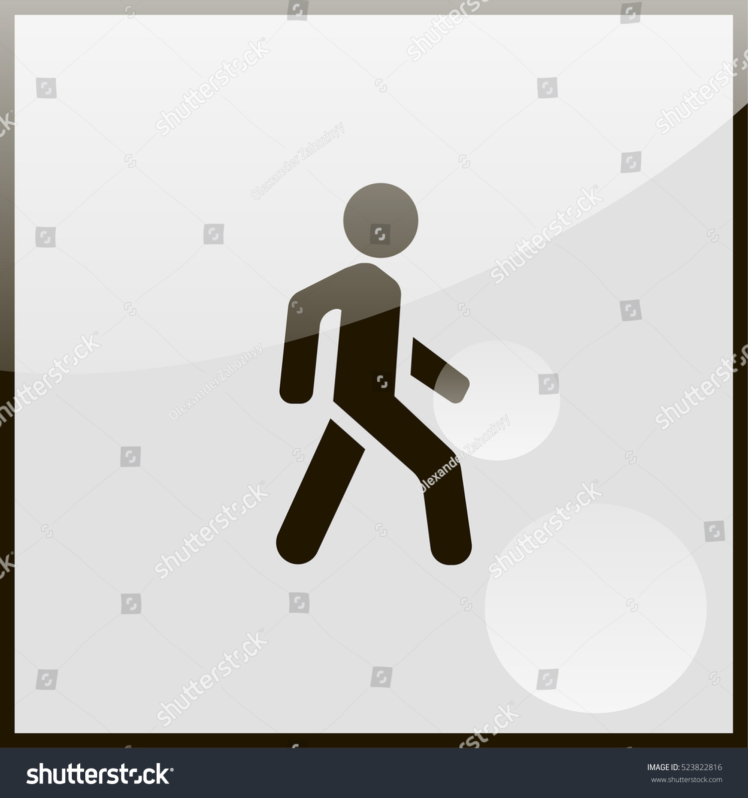 Man Walk Icon Stock Vector (Royalty Free) 523822816