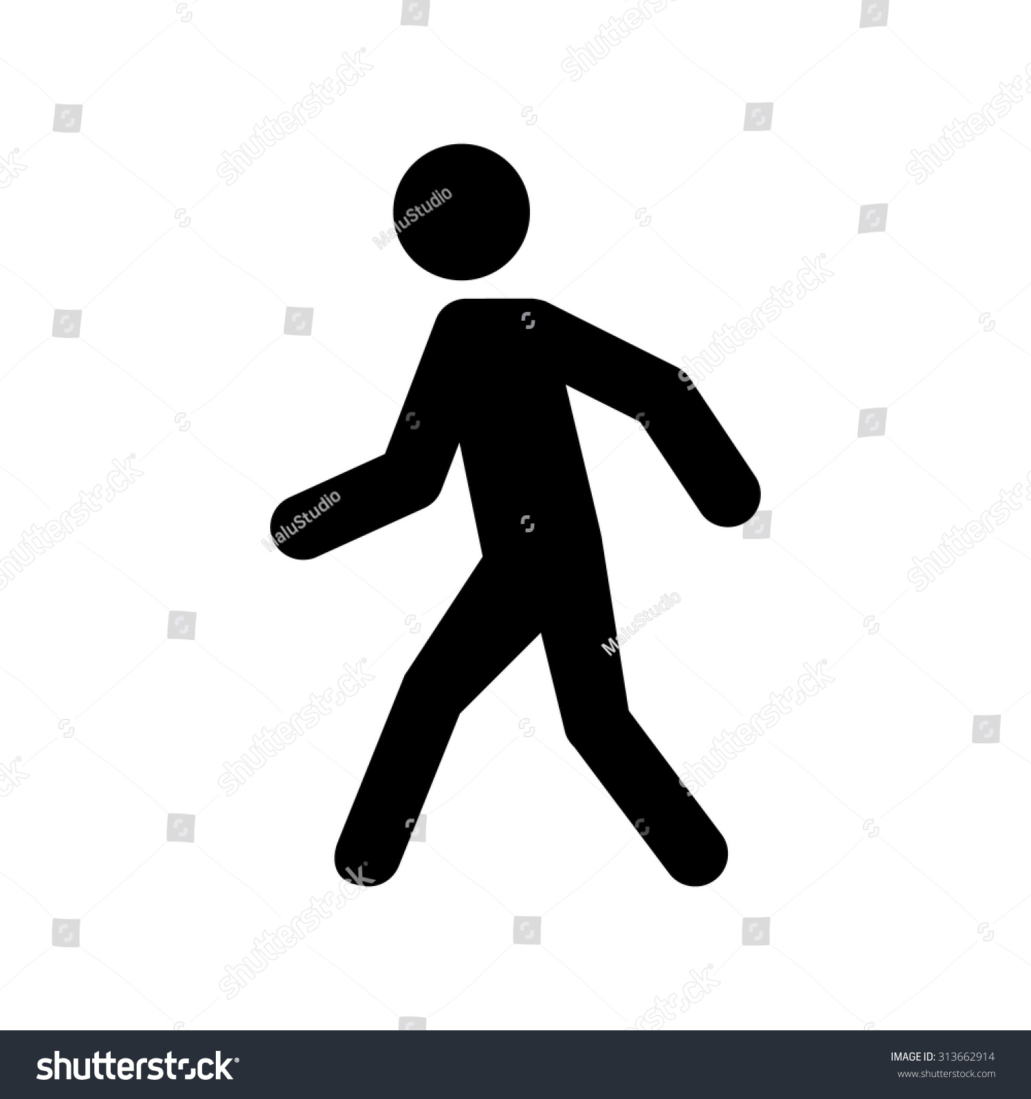 Walking man pictogram Stock Illustrations, Images & Vectors | Shutterstock