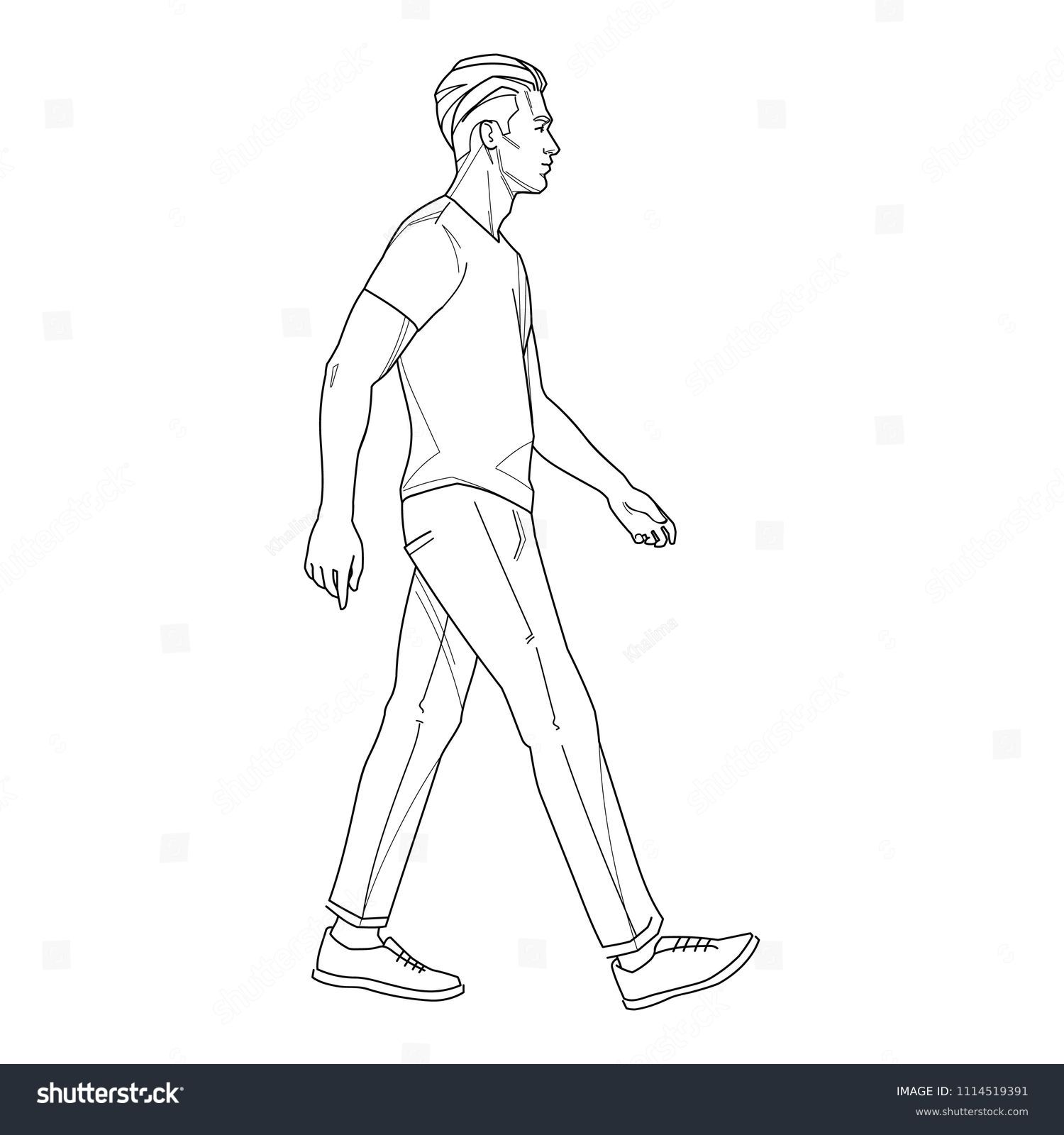 37,257 Man walking drawing Images, Stock Photos & Vectors | Shutterstock