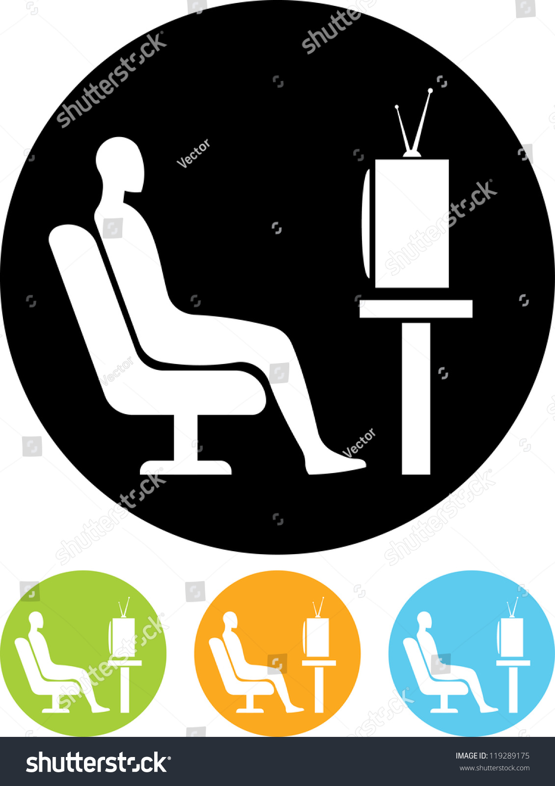 Watching Tv Logo