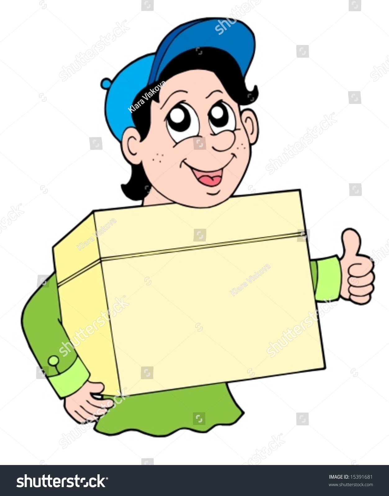 Man Box Vector Illustration Stock Vector (Royalty Free) 15391681 ...